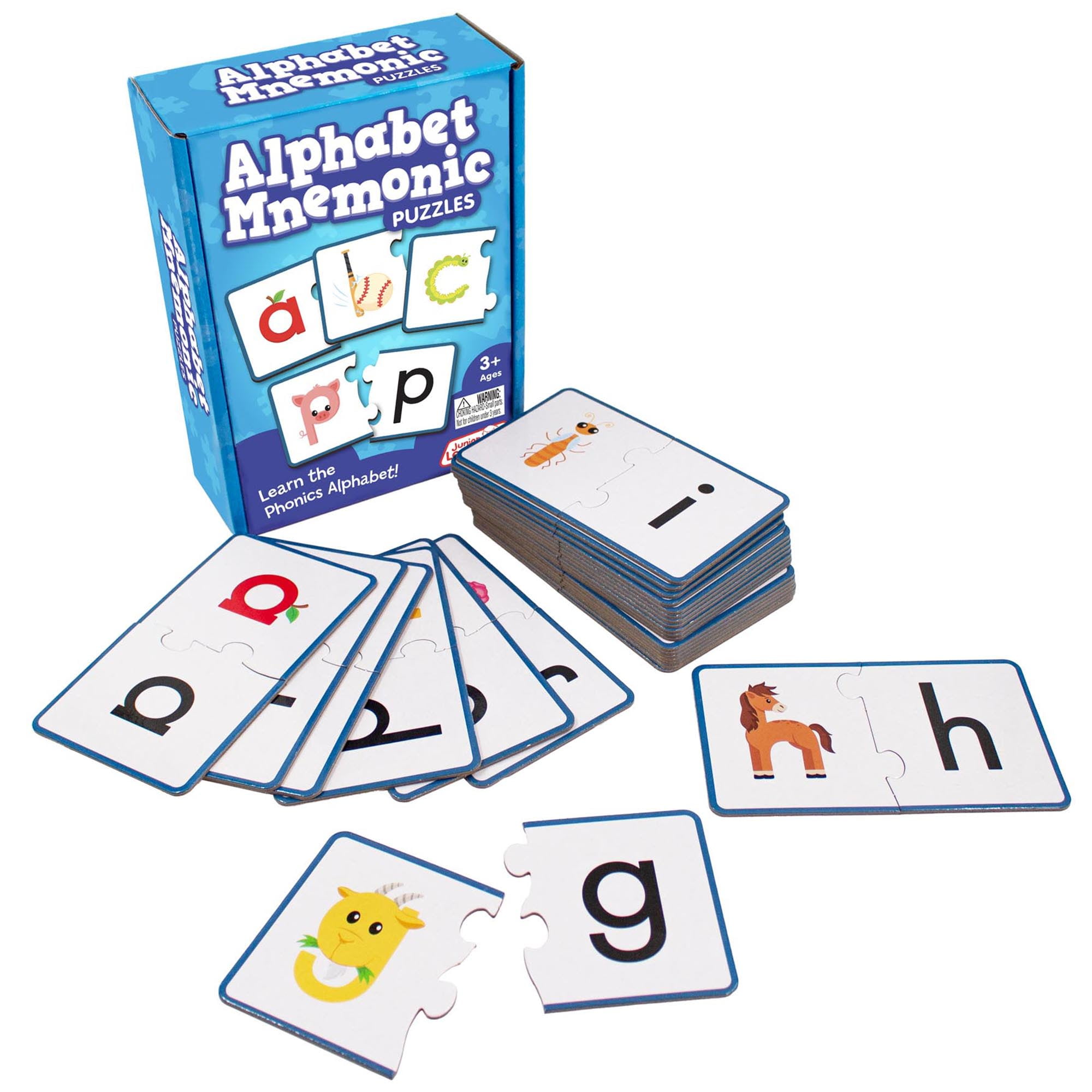 Junior Learning: Alphabet Mnemonics Puzzles - Self-Correcting, 26 ...