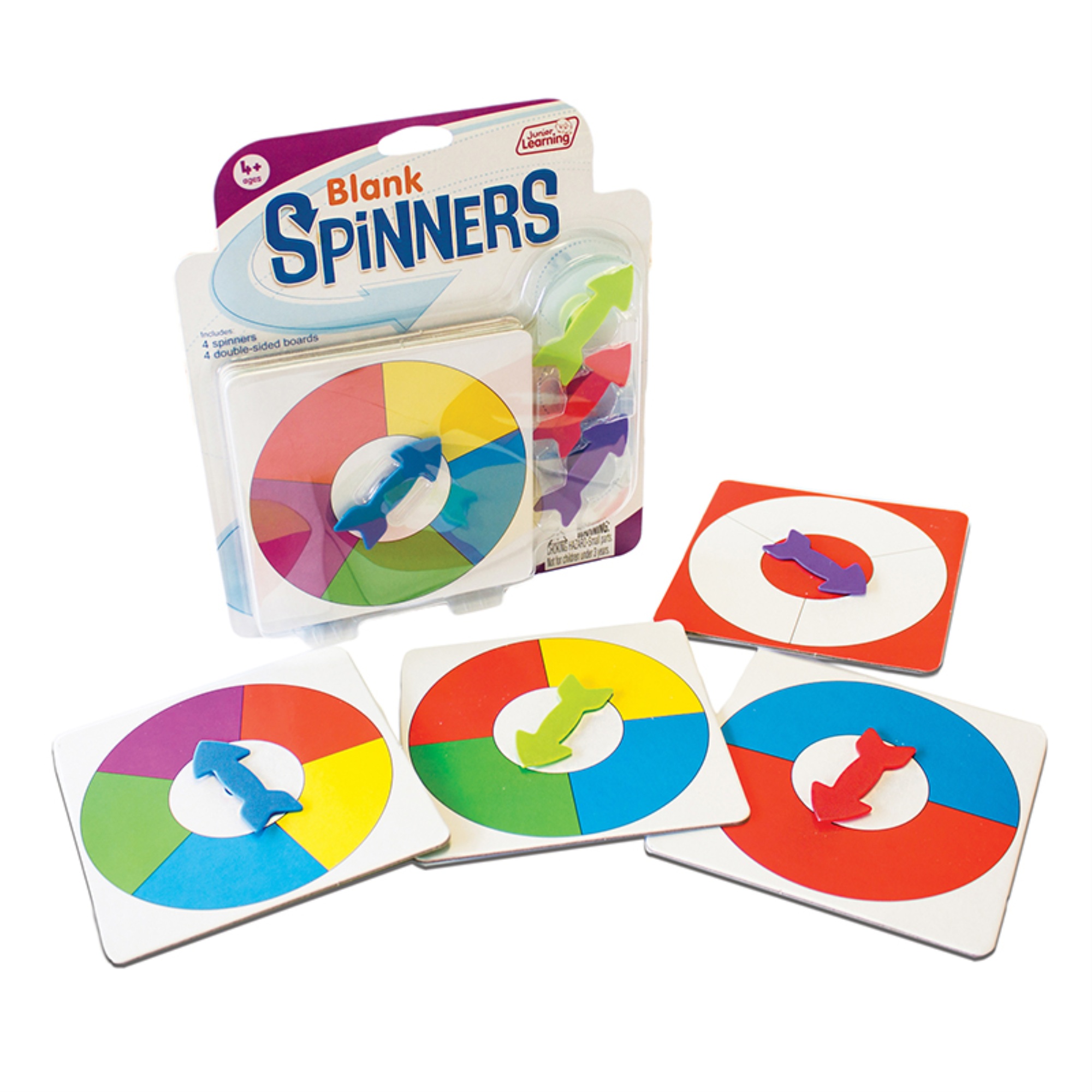 Junior Learning Blank Spinners Educational Game for Kids, Write & Wipe ...