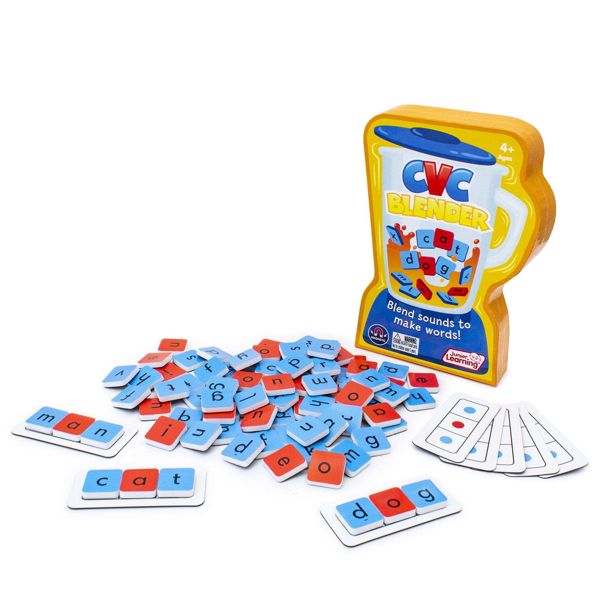 Junior Learning CVC Blender Educational Learning Set - Blend Sounds to Make Words - Walmart.com