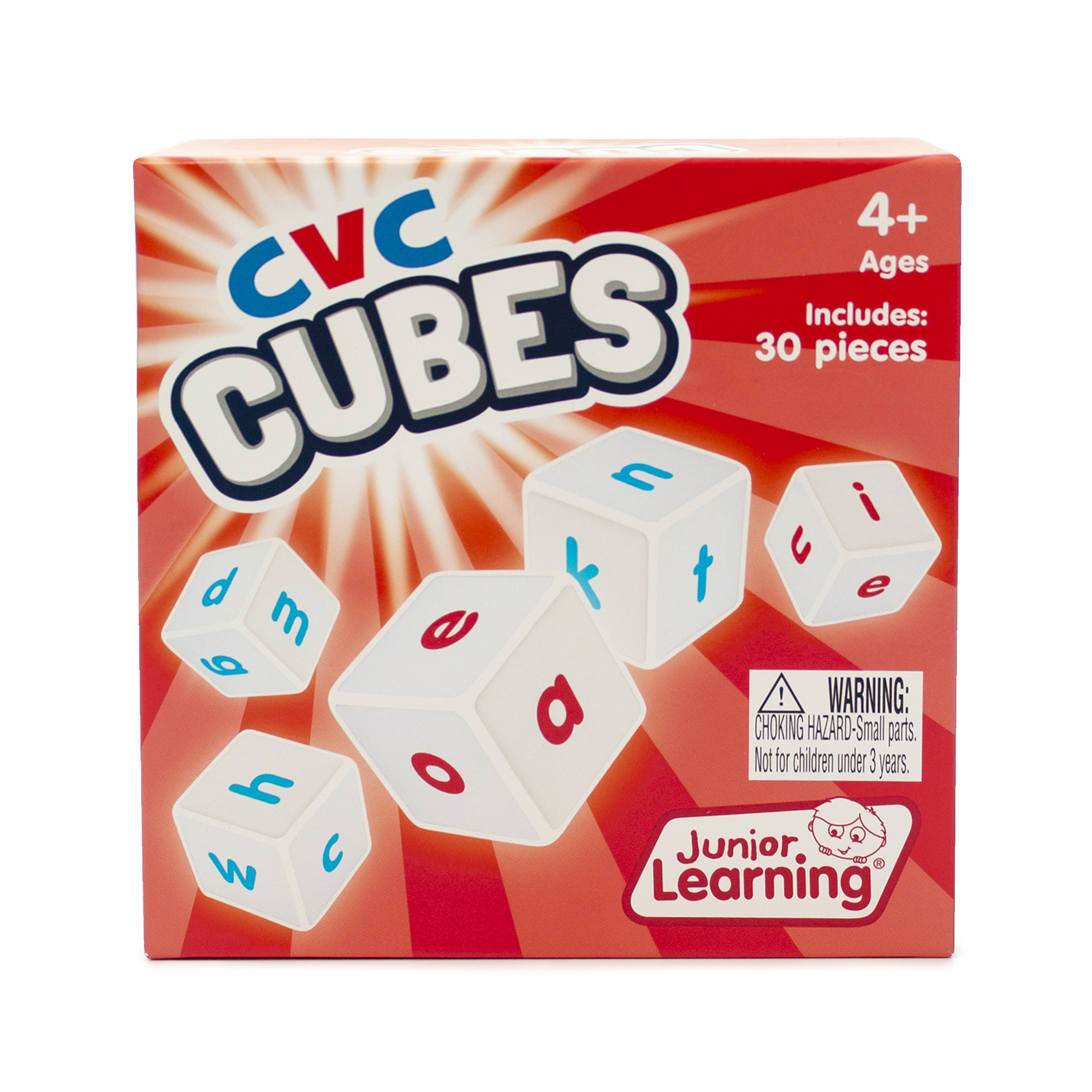 Junior Learning CVC Cubes Educational Learning Set - Letter Dice ...