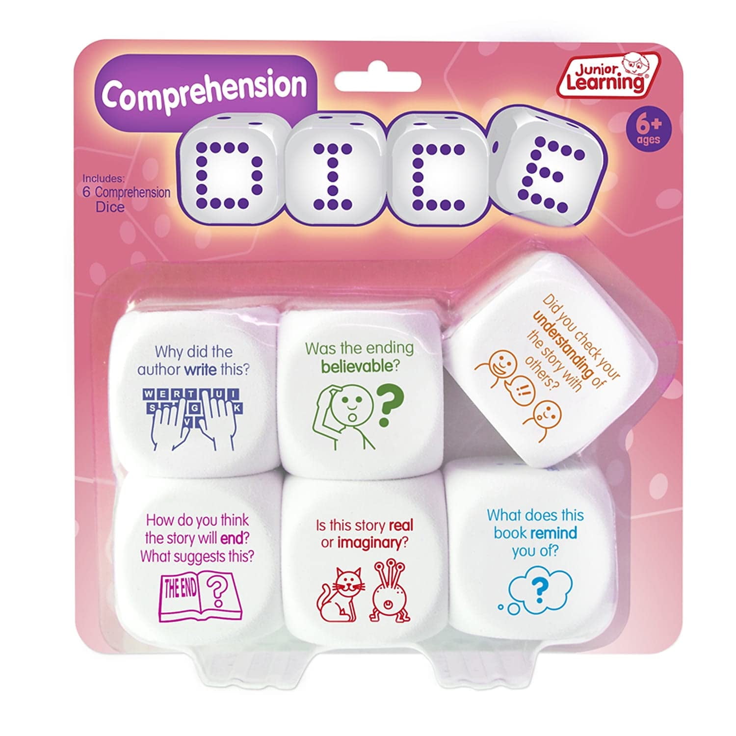 Junior Learning Comprehension Dice SSF20 - Walmart.com