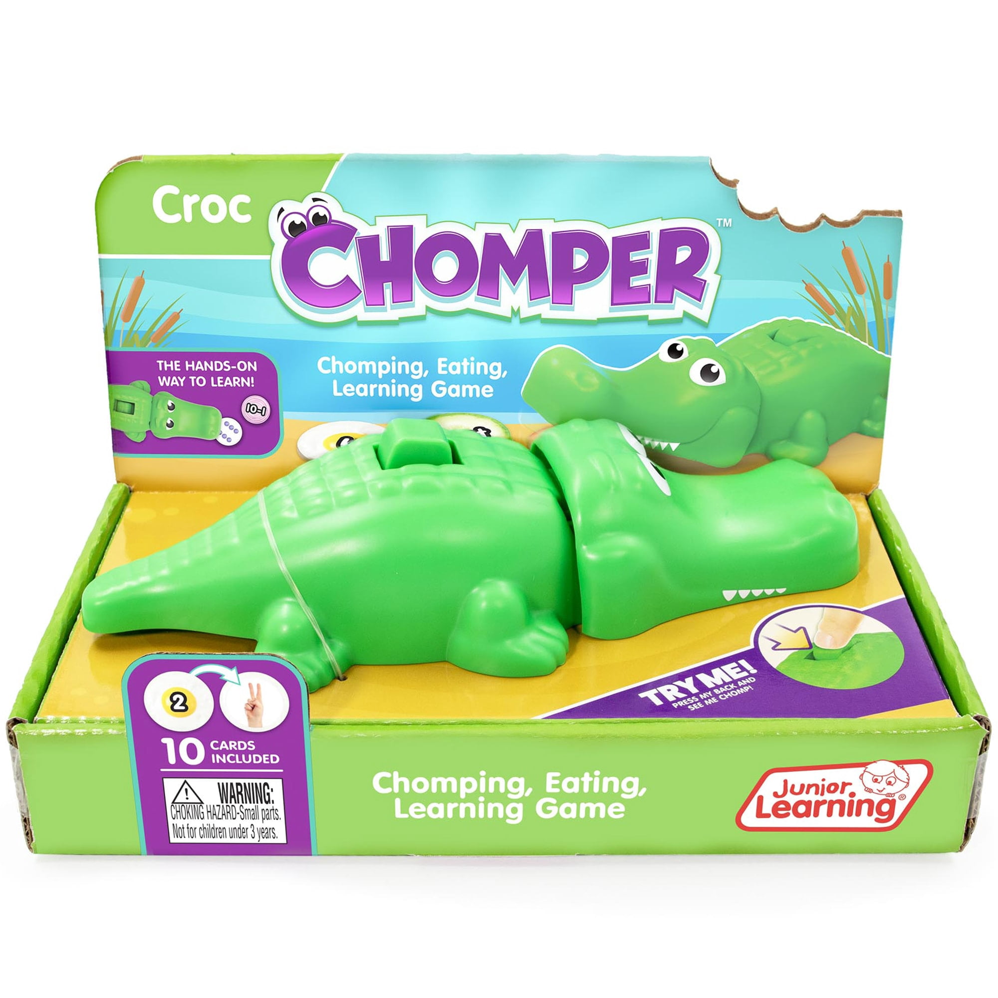 Junior Learning: Crocodile Chomper - Learning Toy Game, Practice ...