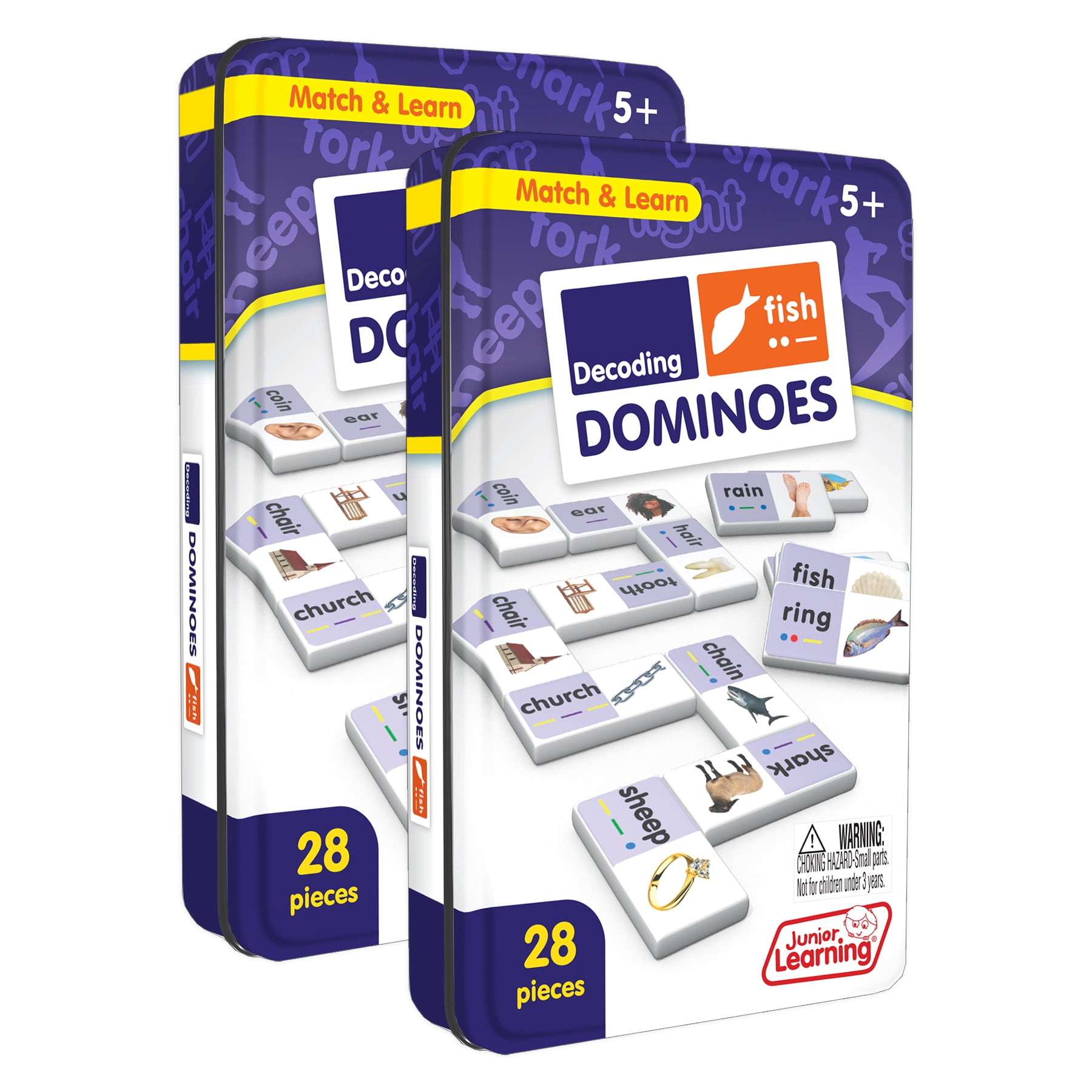 Junior Learning Decoding Match & Learn Dominoes, Pack of 2 - Walmart.com