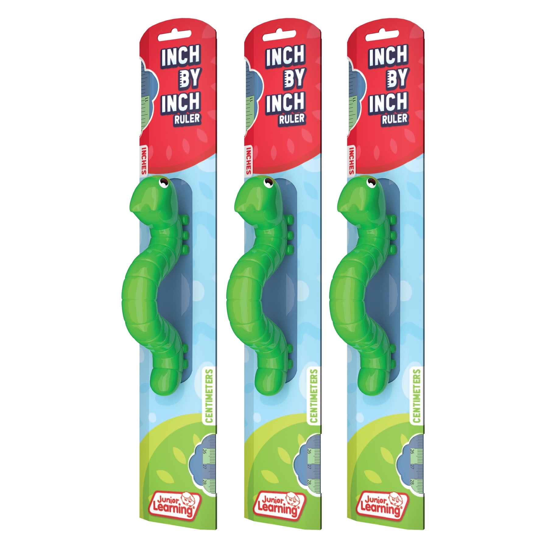 Junior Learning Inch by Inch Ruler, Pack of 3 - Walmart.com