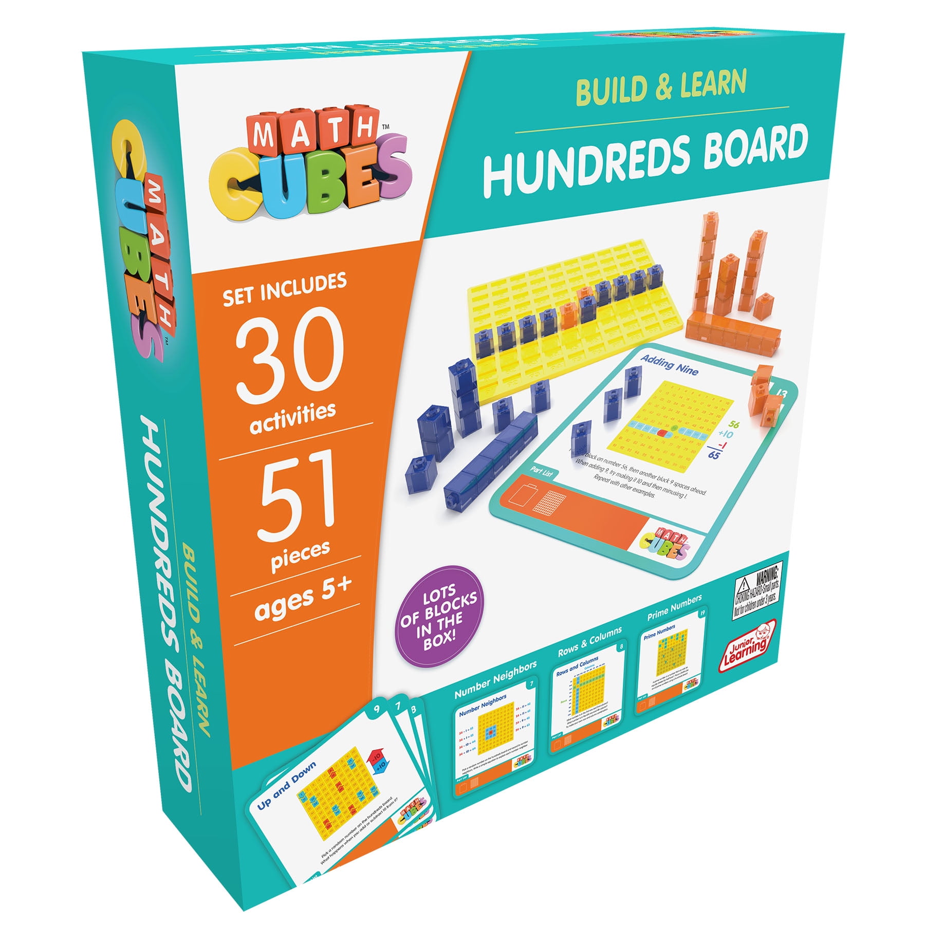 Junior Learning Mathcubes - Hundreds Board - Walmart.com