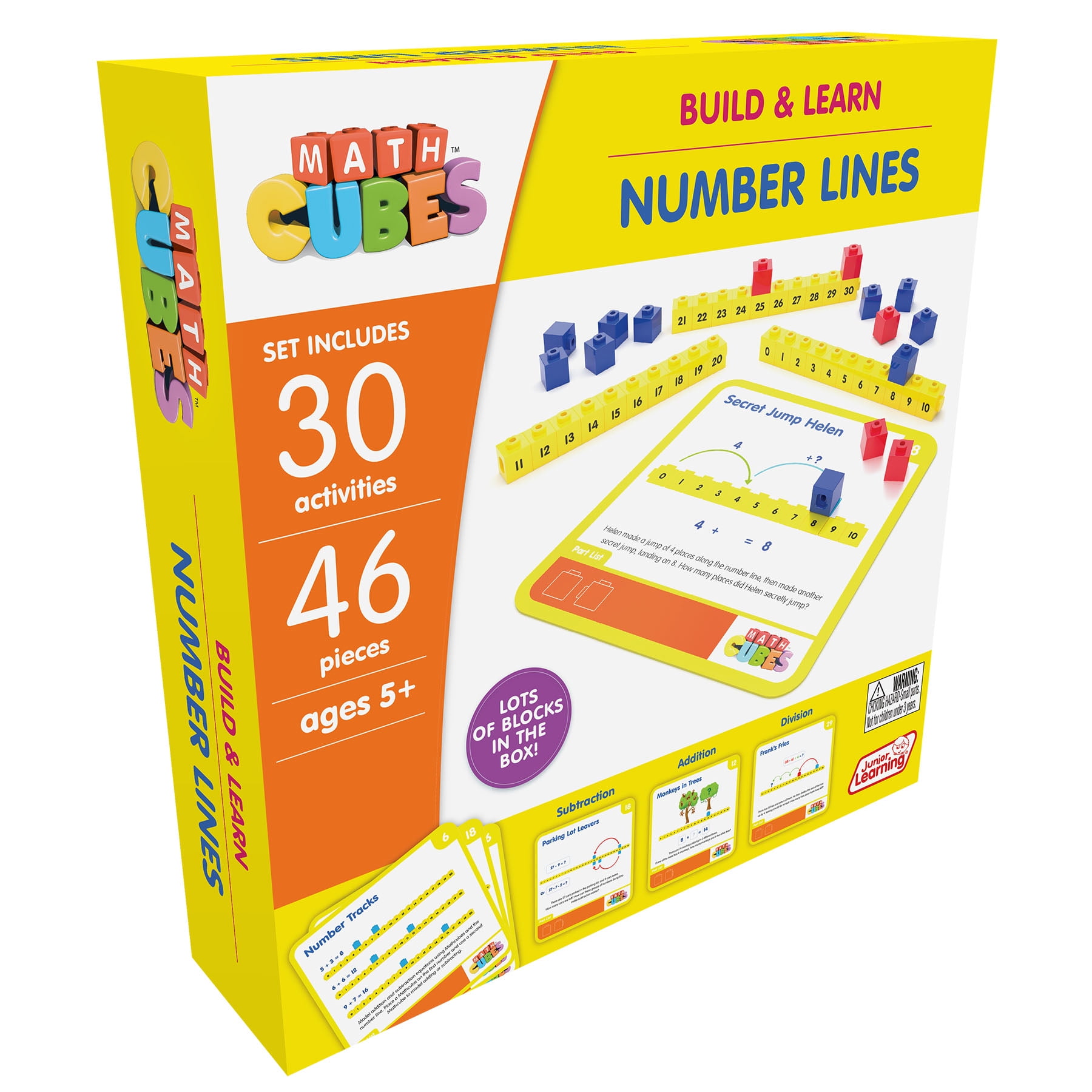 Junior Learning Mathcubes - Number Lines - Walmart.com