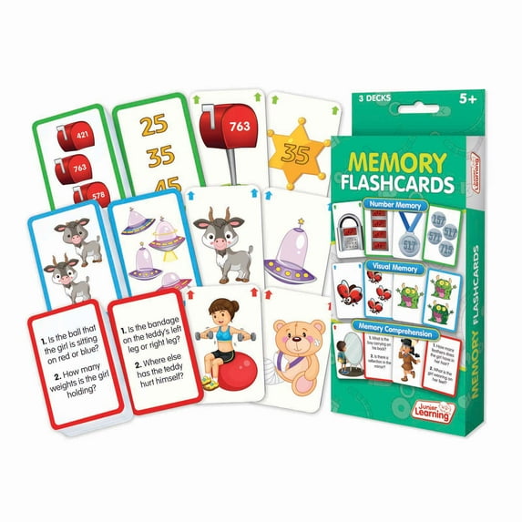 Junior Learning Memory Flashcards Educational Set (Number Memory ...