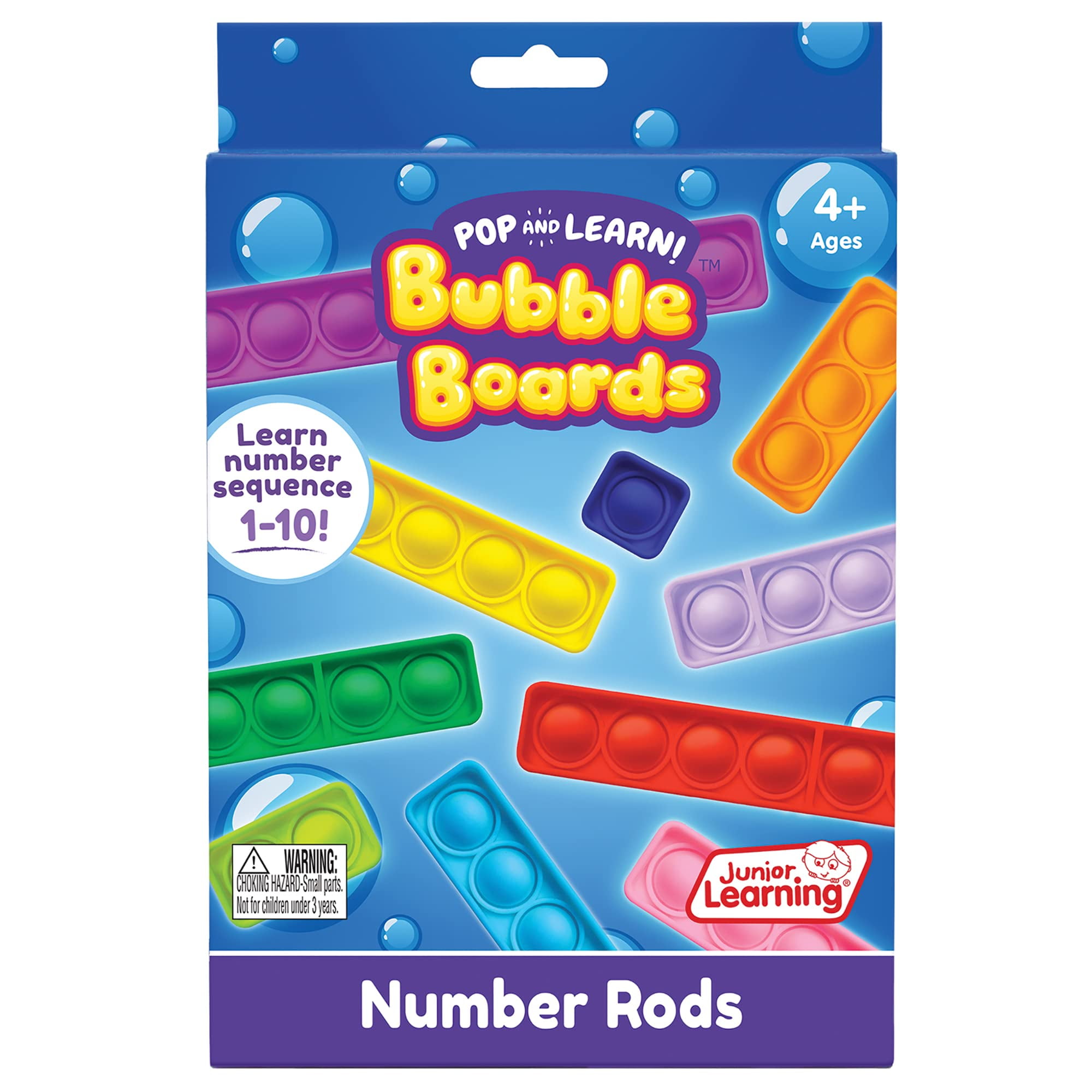 Junior Learning Number Rod Bubble Boards BSL1 Pop and Learn, Learn to ...