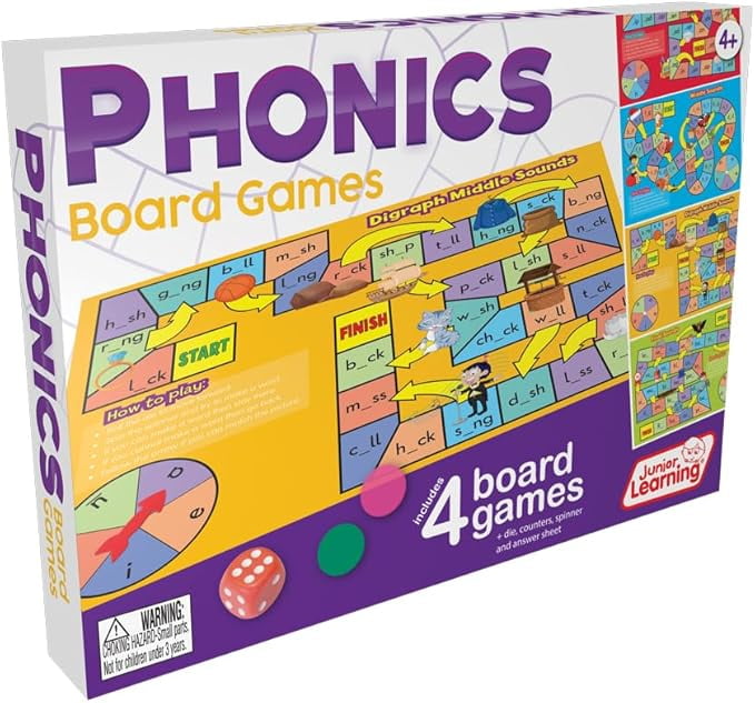 Junior Learning Board Games for Childcare Phonics Practice - Walmart ...