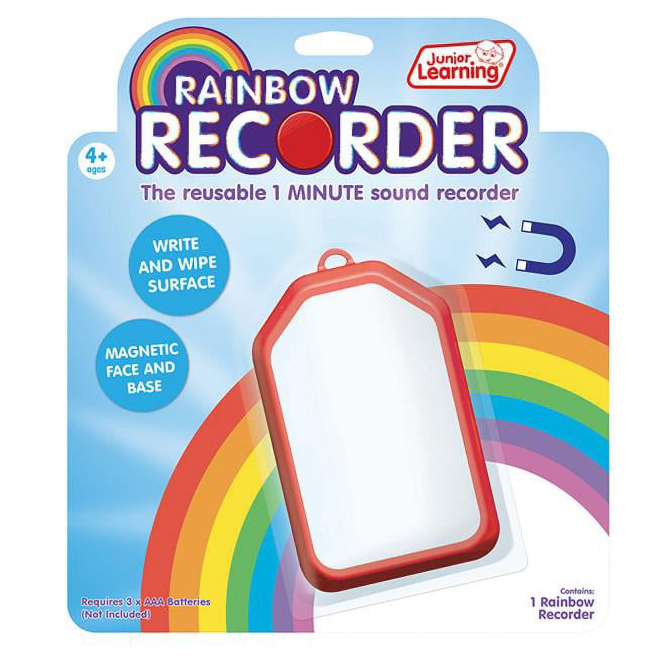 Junior Learning Rainbow Recorder - 1 Minute Sound Recorder - Walmart.com