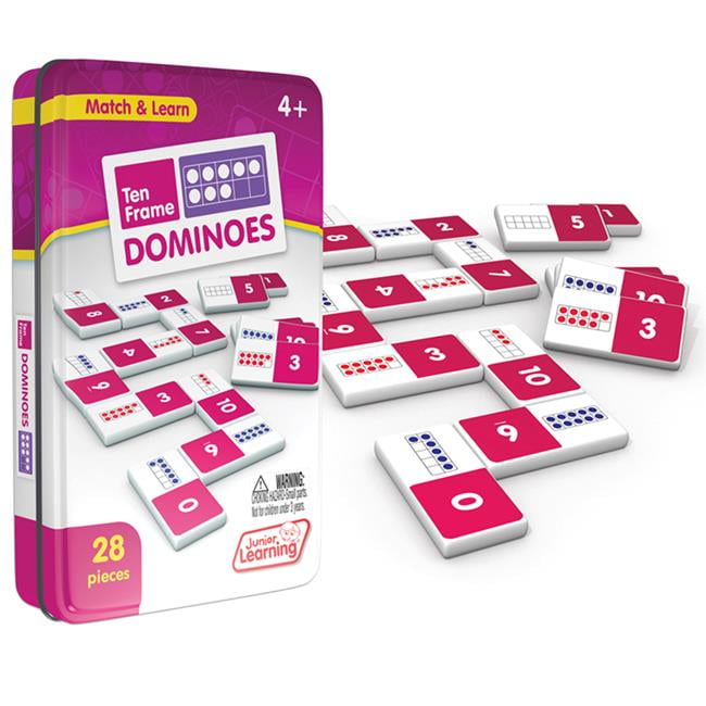 Junior Learning Ten Frames Dominoes - 2 Each - Walmart.com