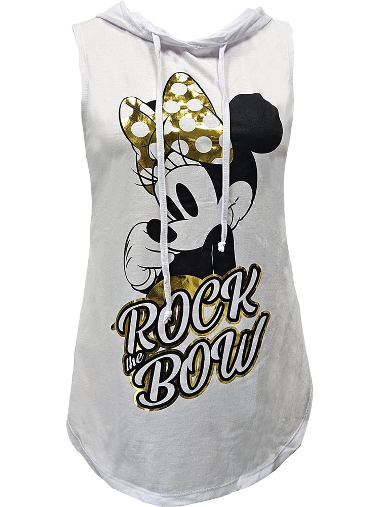 Disney Minnie Rock the Bow Junior Hooded Tank, S-XL (Women's) - Walmart.com