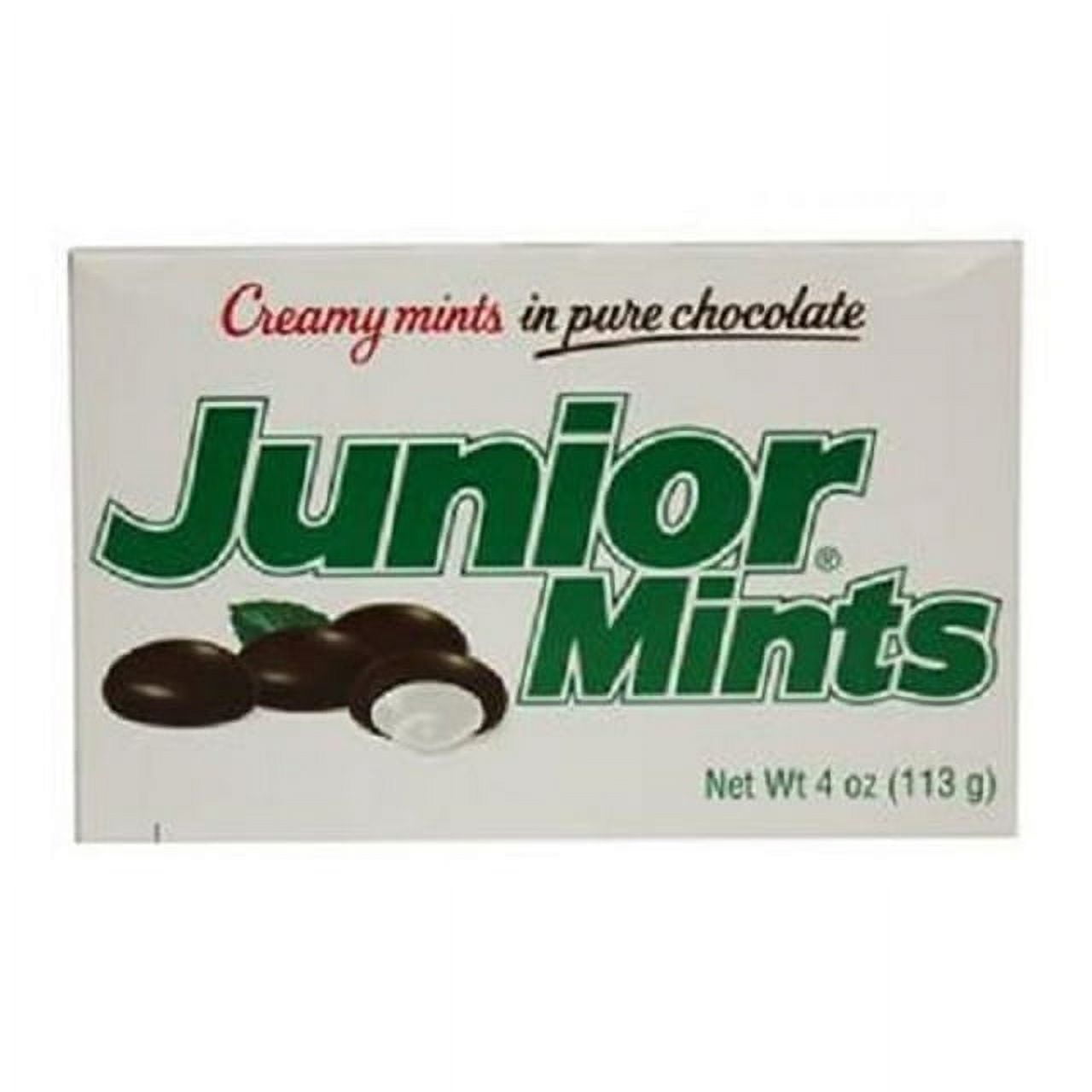Junior Mints, Creamy Mints In Chocolate, Count 1 (3.5 oz) - Sugar Candy ...