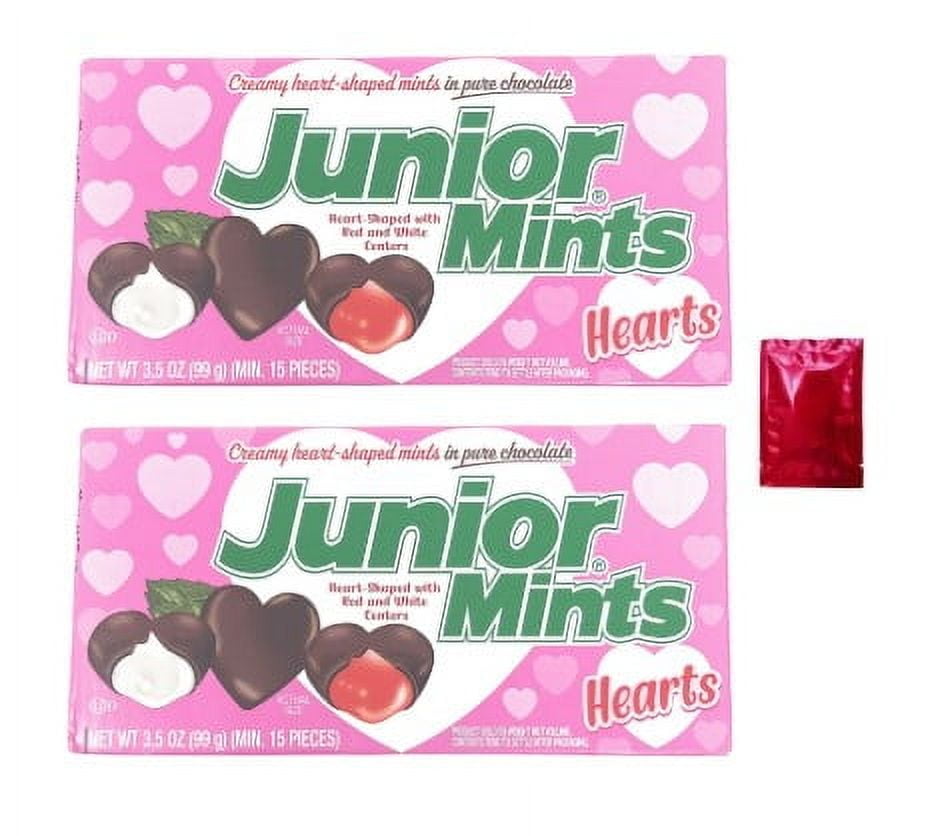 Junior Mints Heart-Shaped Chocolate Mint Candies – 3.5 oz (Pack of 2 ...