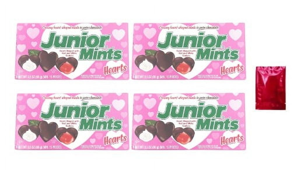 Junior Mints Heart-Shaped Chocolate Mint Candies – 3.5 oz (Pack of 4 ...