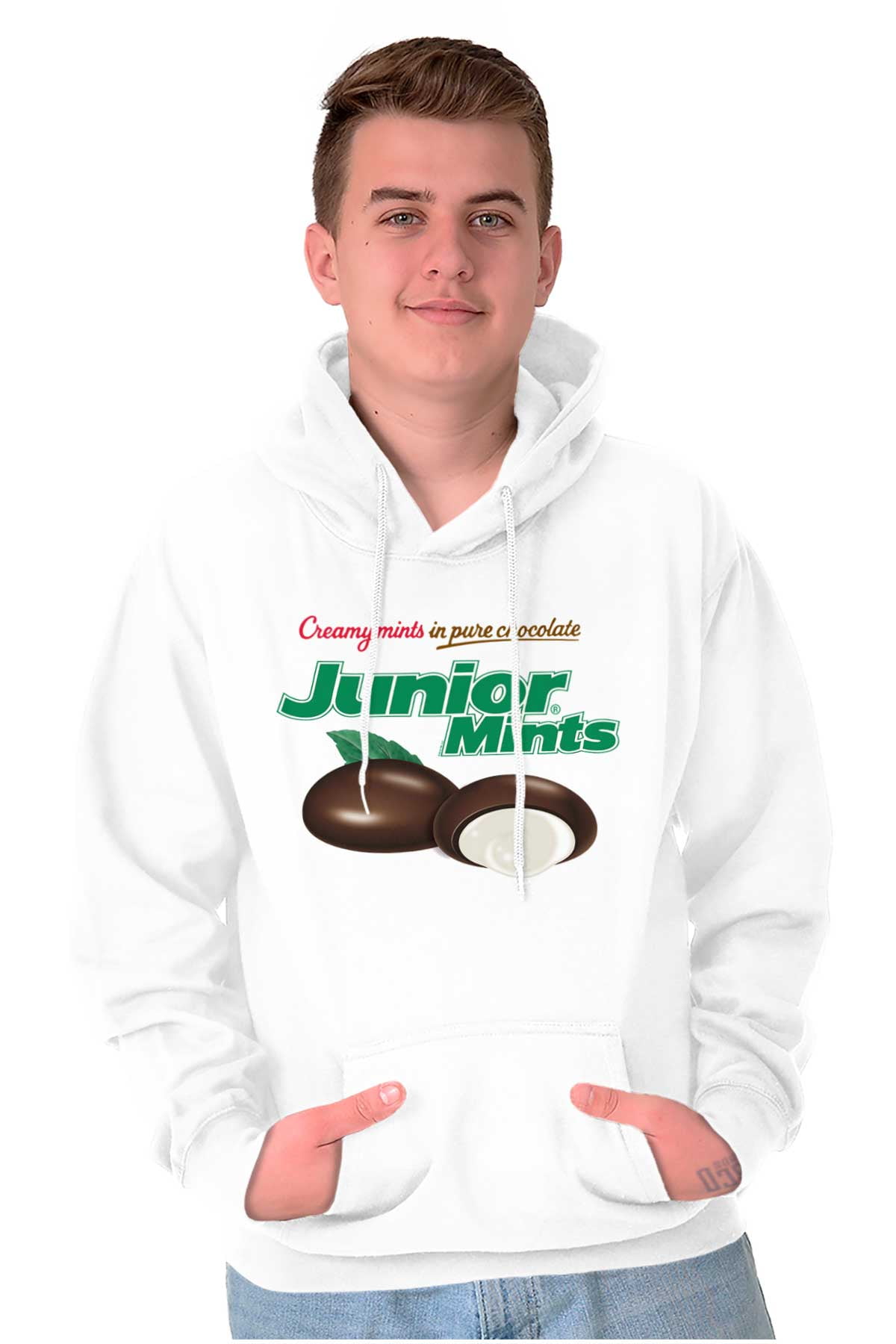 Junior Mints Logo Chocolate Candy Unisex Plus Size Hoodie Brisco Brands ...