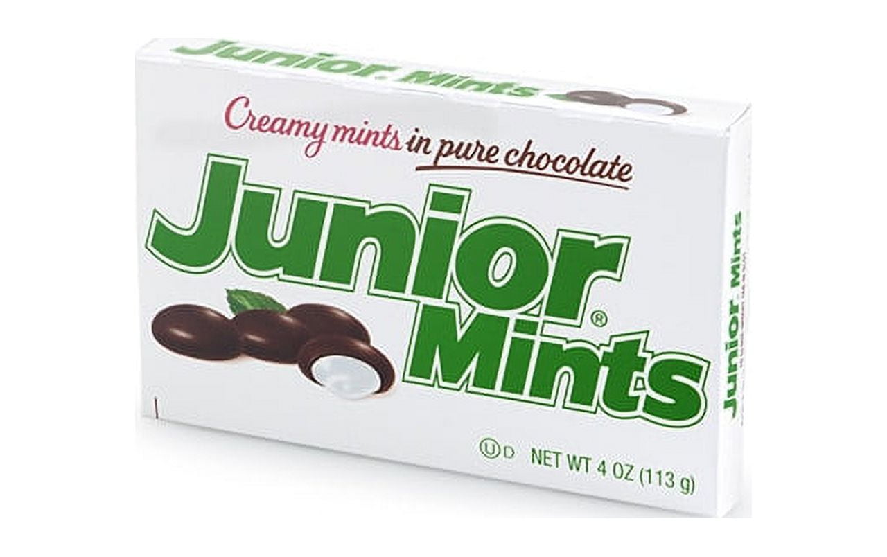 Junior Mints Dark Chocolate Peppermint Candy Theater Box, 12 Count - Walmart.com