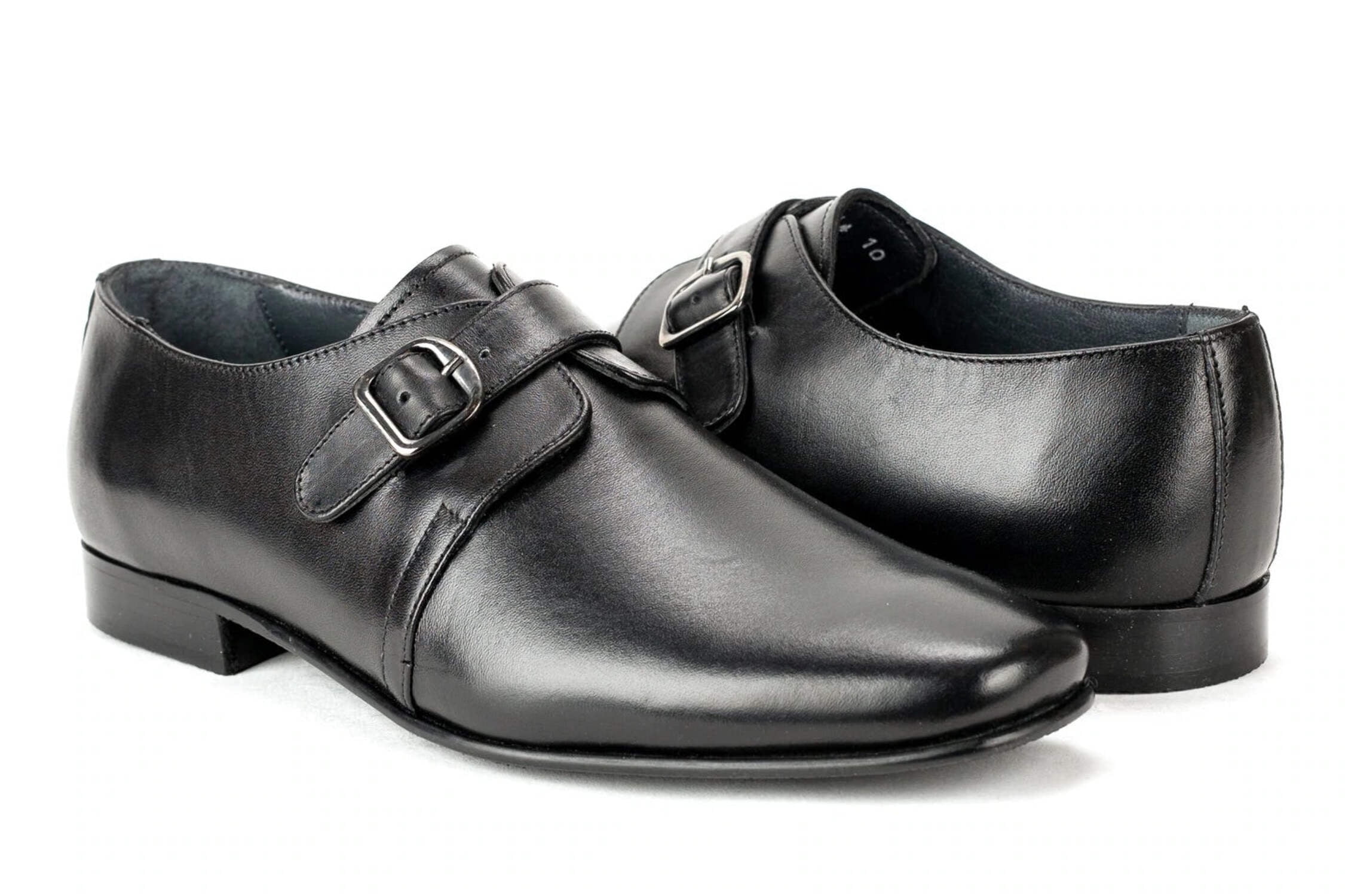 Junior Mirage 6952 Plain Toe Buckle Dress Shoe - Walmart.com