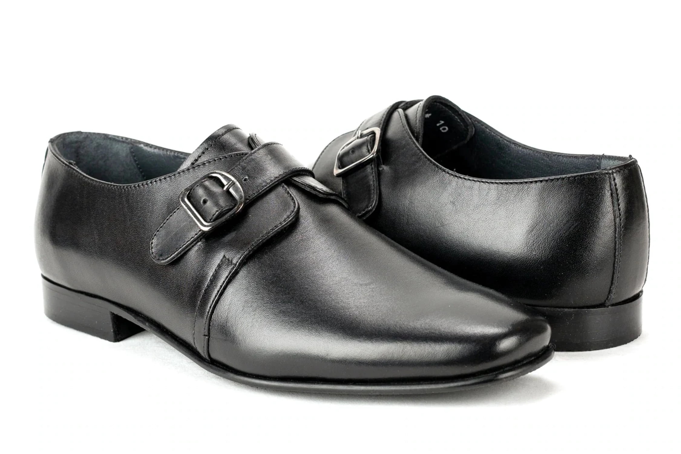 Junior Mirage 6952 Plain Toe Buckle Dress Shoe - Walmart.com