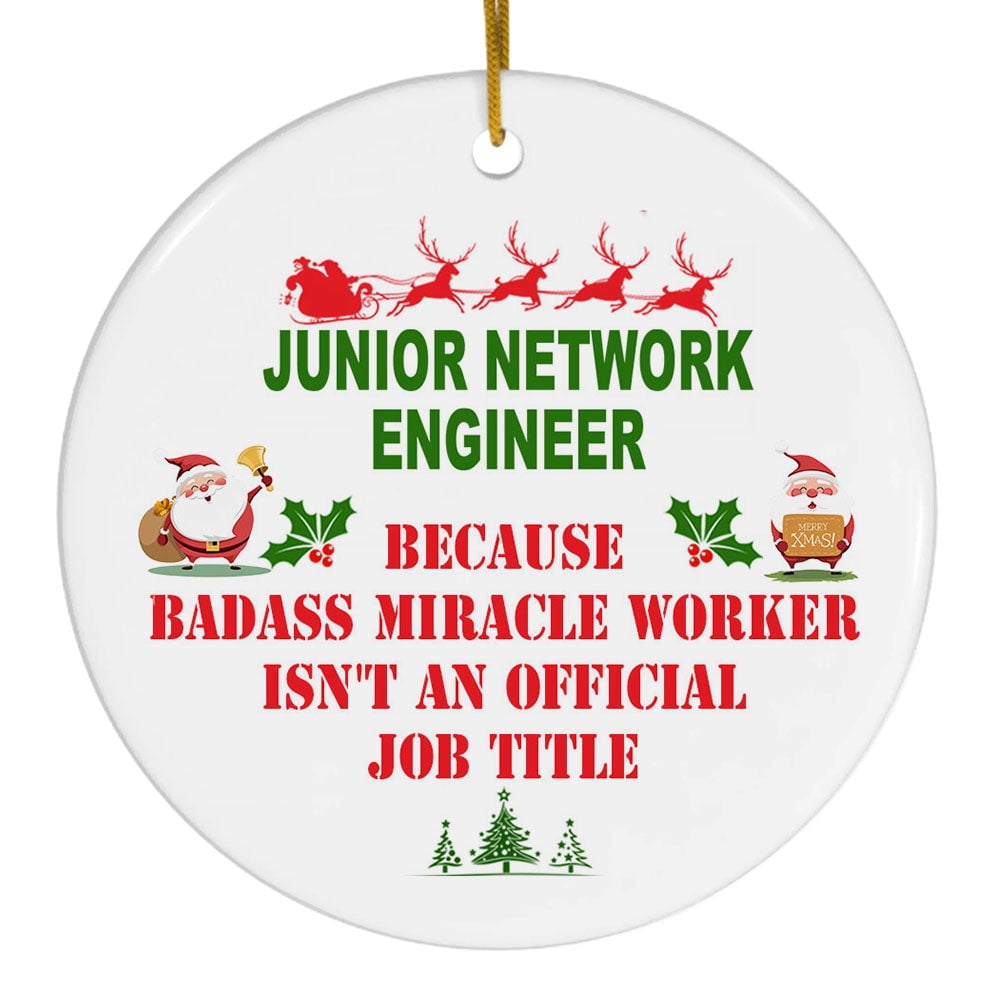 Junior Network Engineer Christmas Ornaments 2025, Christmas Tree Decor ...
