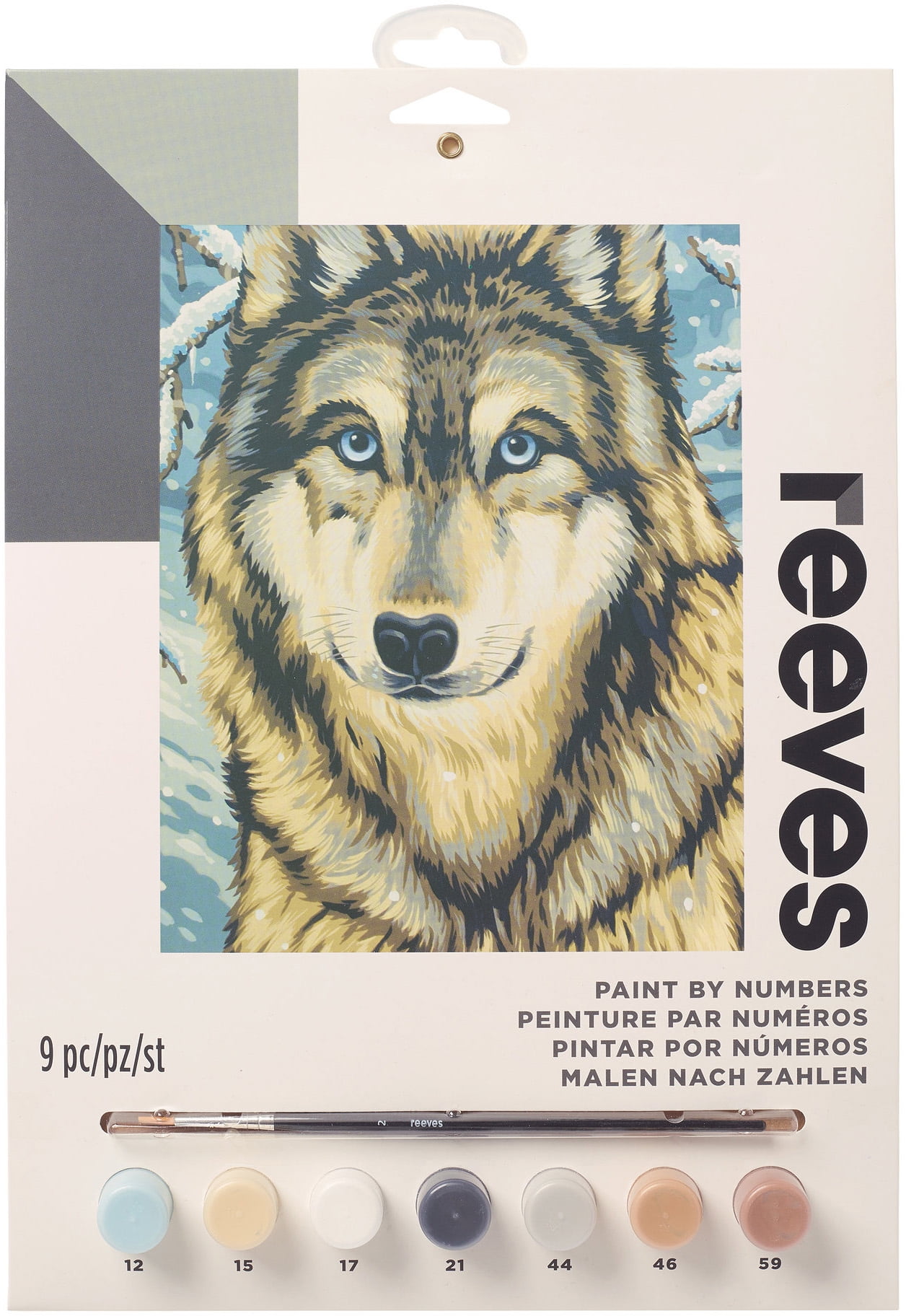 Junior Paint By Number Kit 9"X12"-Wolf 2 - Walmart.com