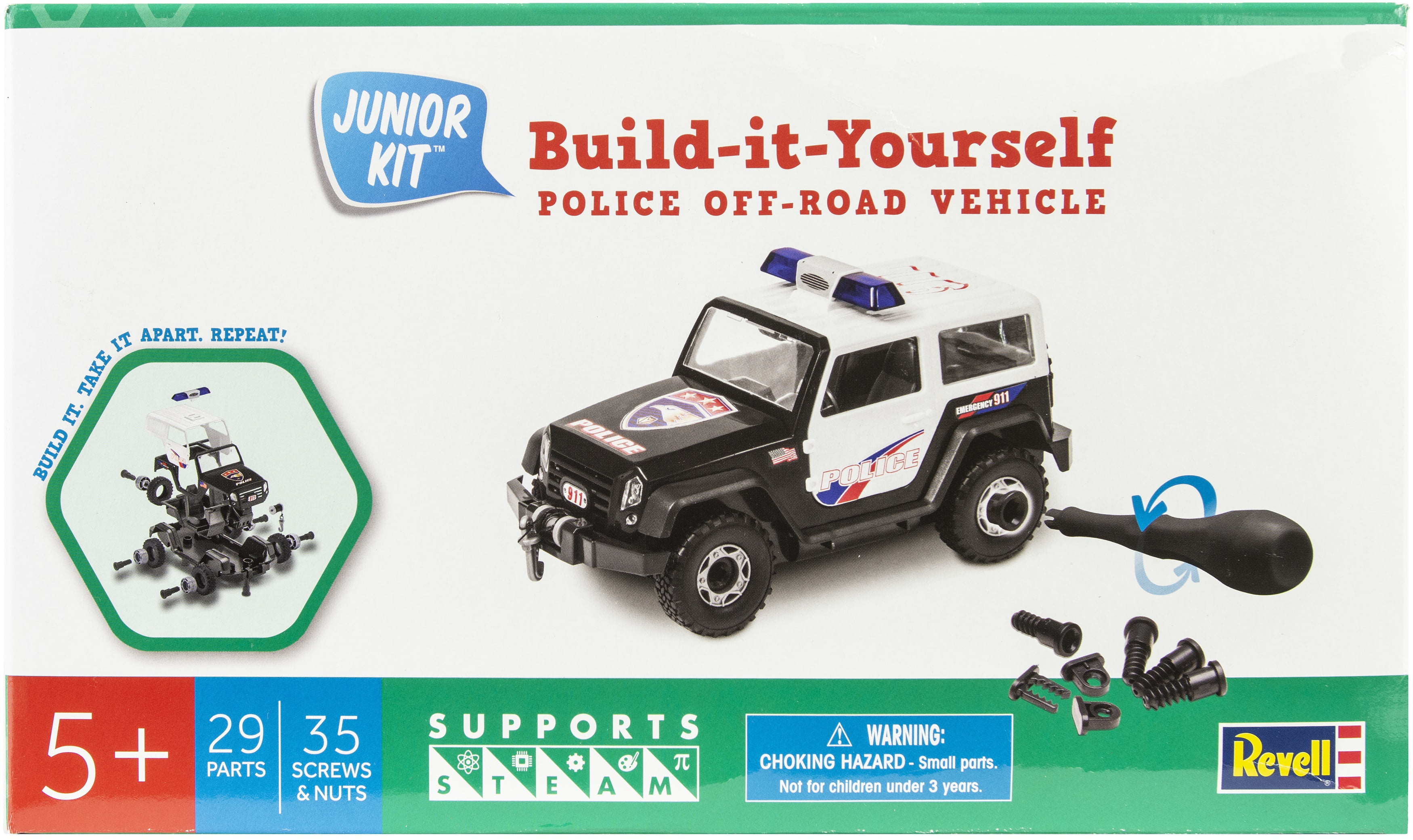 Junior Plastic Model Kit-Police Off Road Vehicle - Walmart.com