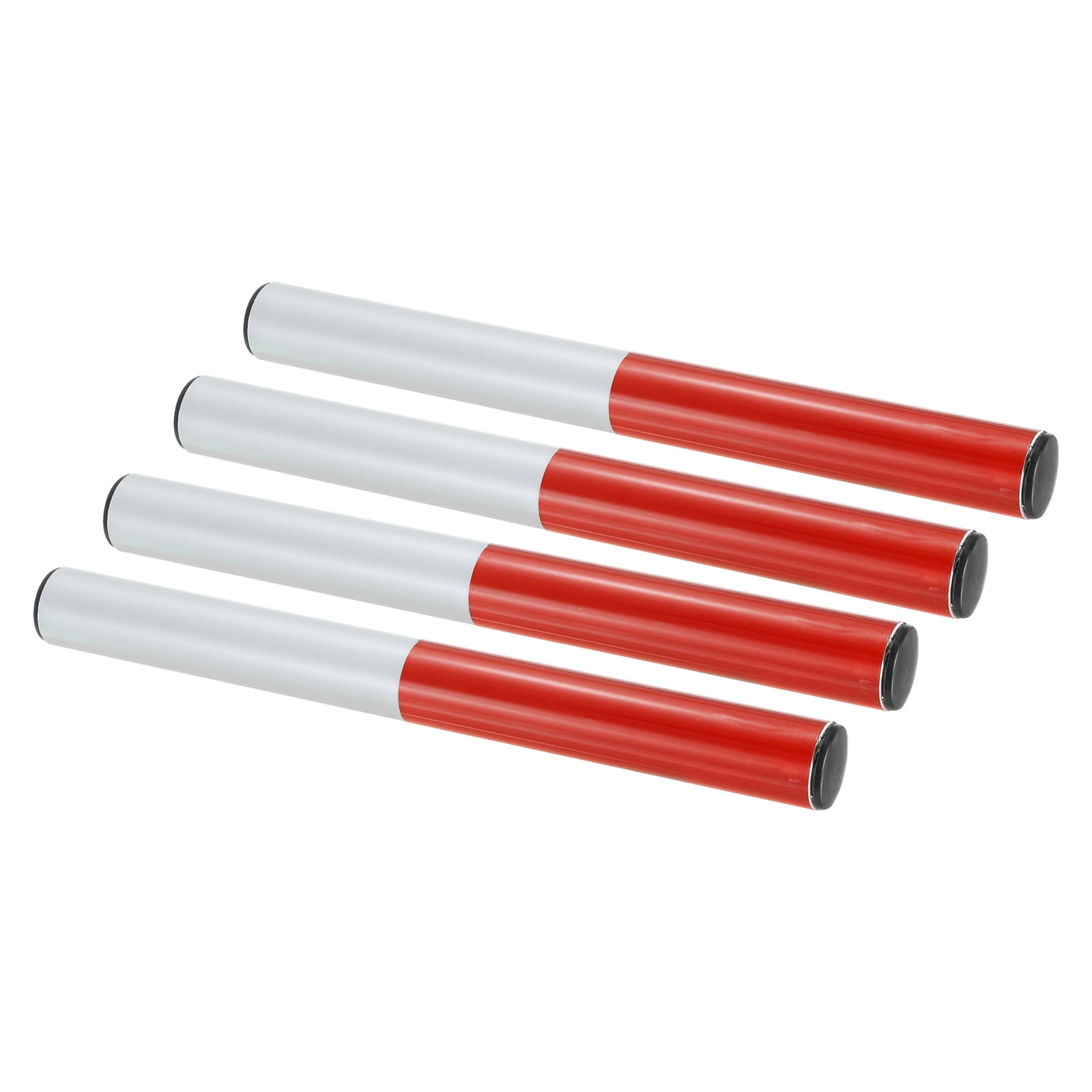Junior Relay Track Baton Plastic Race Field Stick Athletics, White Red ...