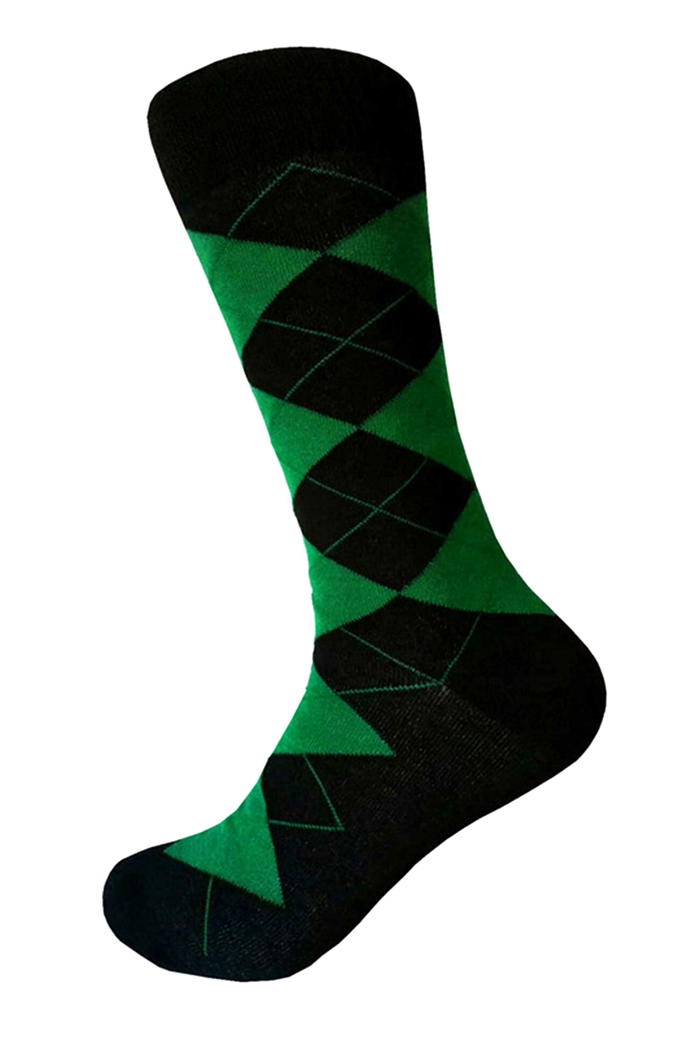 Junior Ring Bearer Boy's Argyle Plaid Scottish Tartan Socks In Black ...