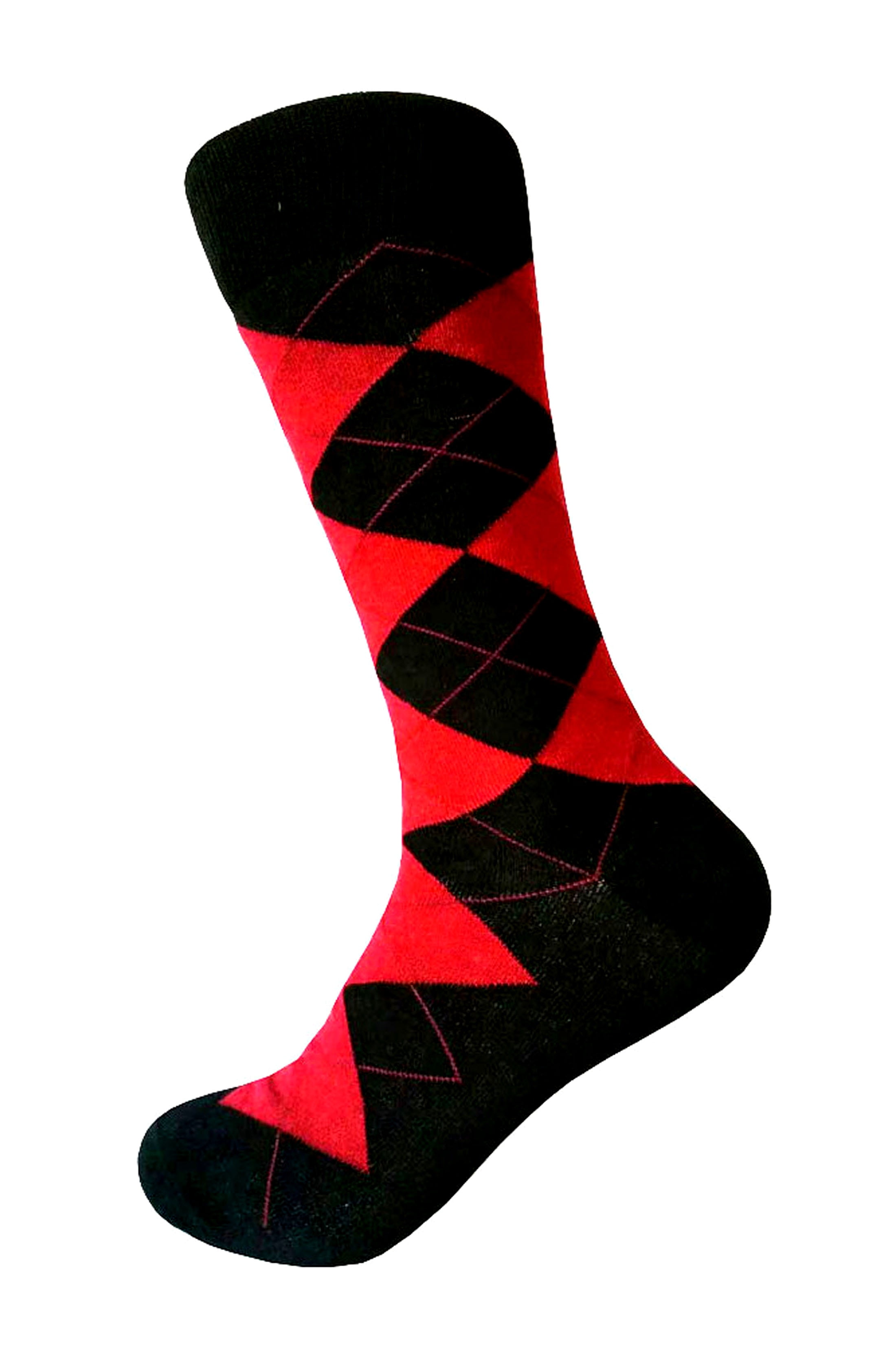 Junior Ring Bearer Boy's Argyle Plaid Scottish Tartan Socks In Black ...