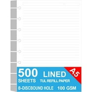 Filler Paper 600 Sheets (6pks of 100) - Wide Ruled (8n x 10in) - 3 Hole ...