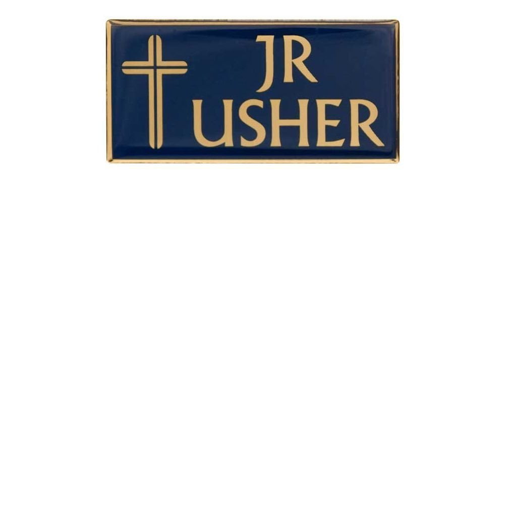 Junior Usher Magnetic Badge Pin for Church Blue Gold Set of 2 - Walmart.com