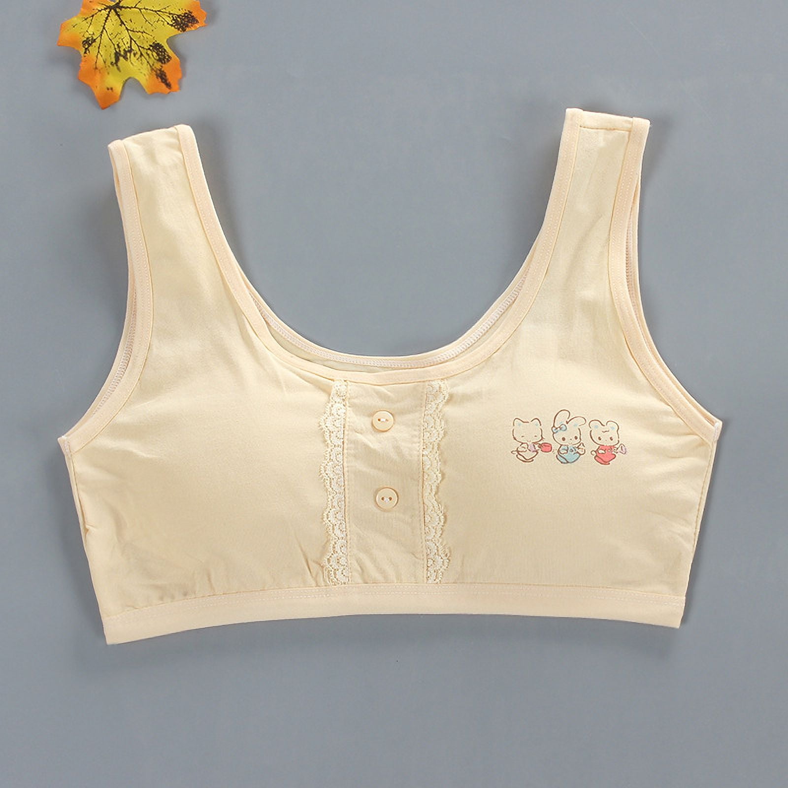 Junior high school student bra combed cotton girl bra vest-style ...