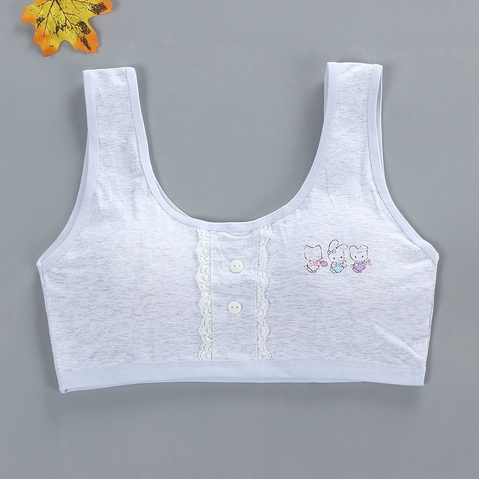 Junior high school student bra combed cotton girl bra vest-style ...