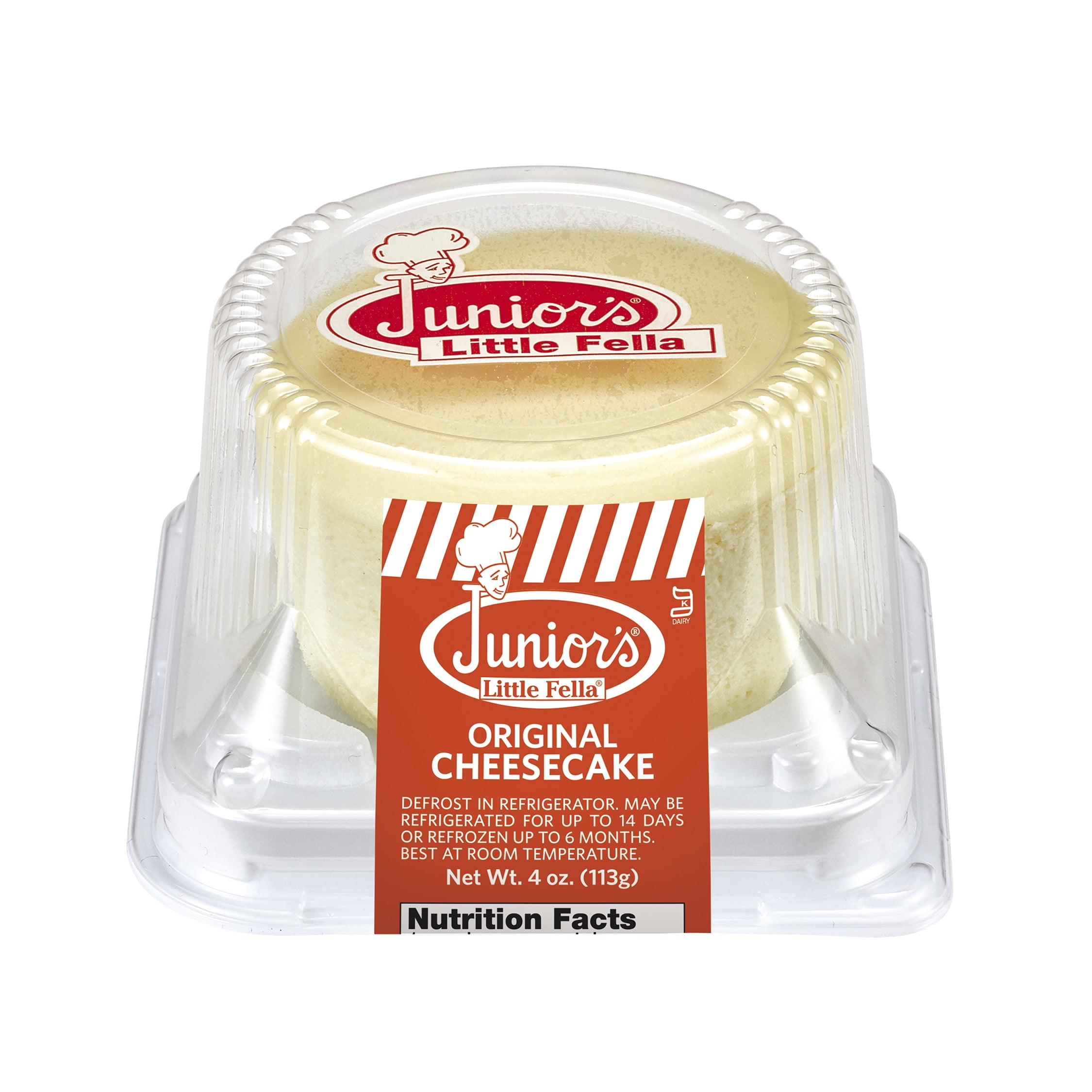 Junior's Little Fellas Original New York Style Cheesecake, 4 oz, Frozen ...