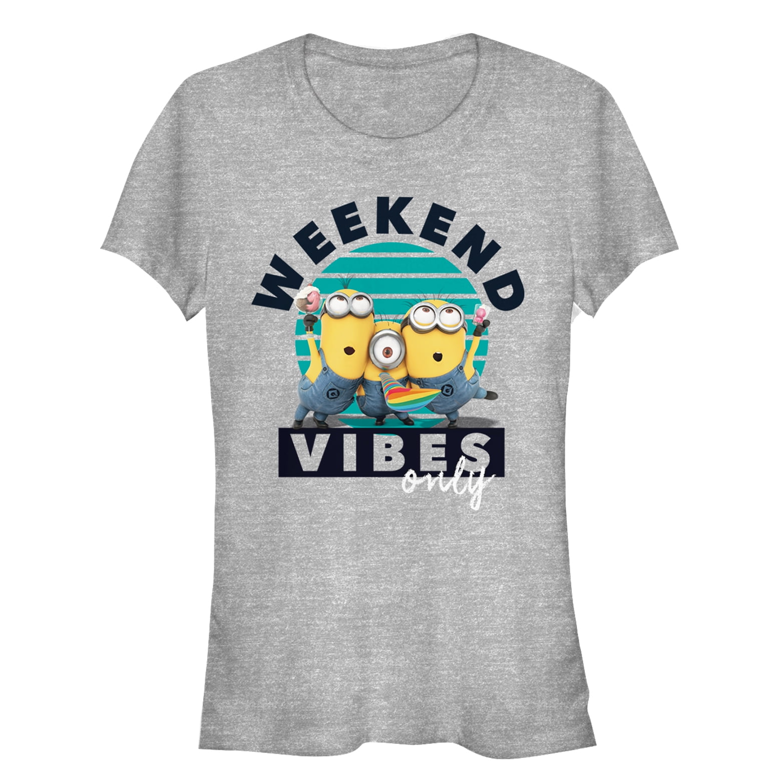 Junior's Despicable Me Minion Weekend Vibes Graphic Tee Athletic ...