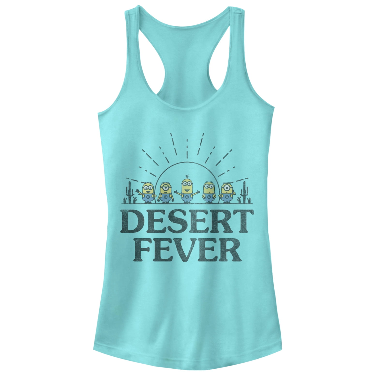 Junior's Despicable Me Minions Desert Fever Racerback Tank Top Cancun ...