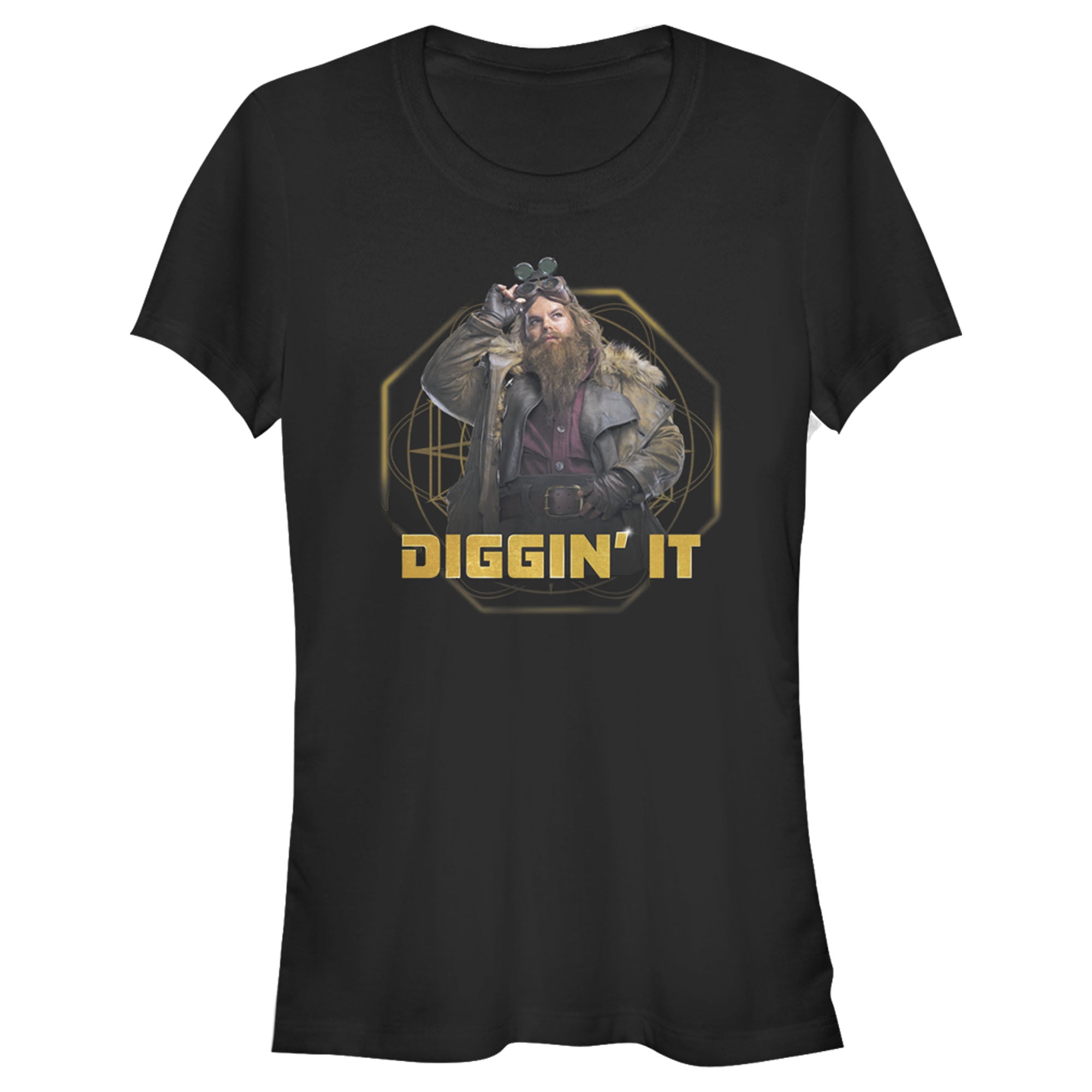 Junior's Disney Artemis Fowl Mulch Diggums Diggin It Graphic Tee Black ...