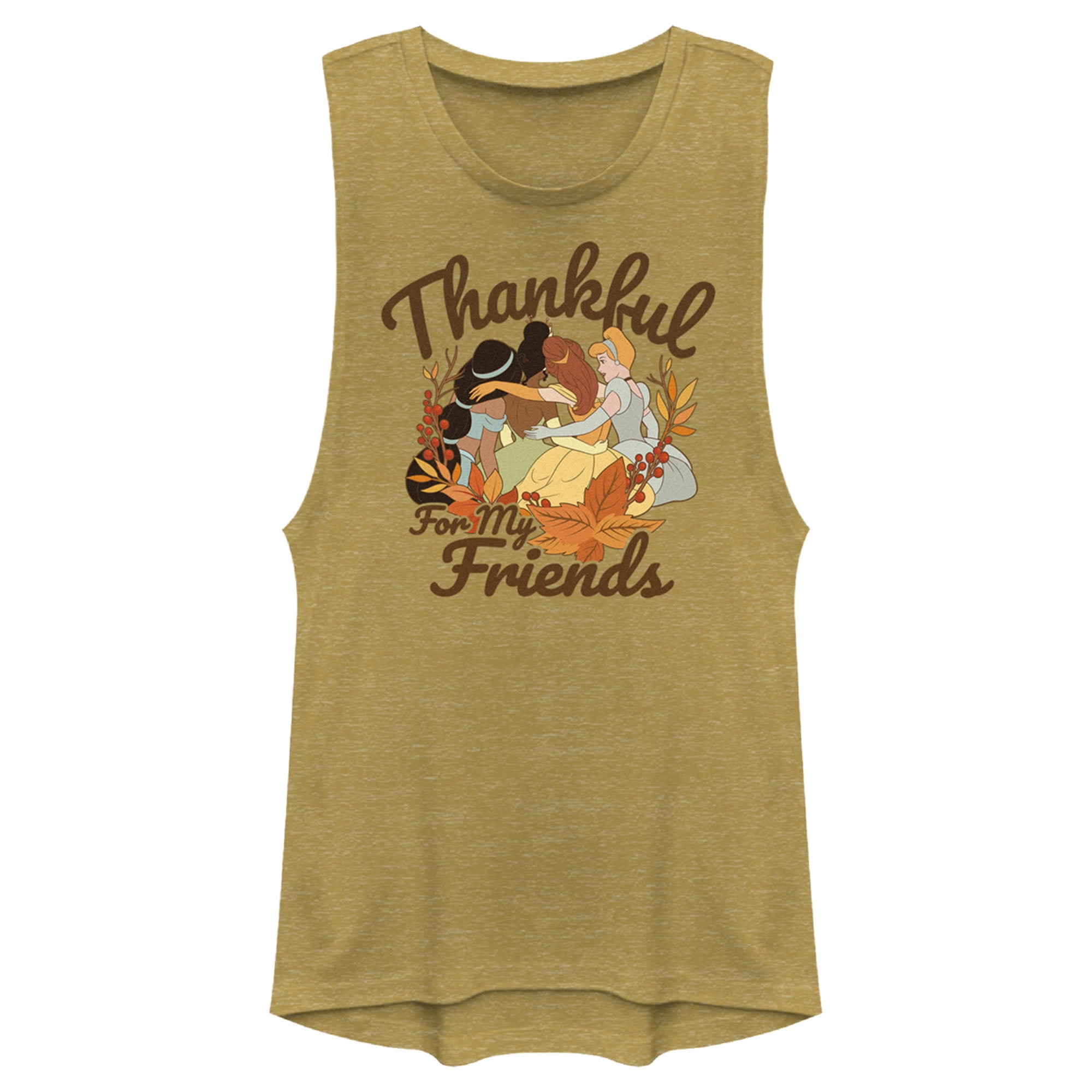 Junior's Disney Princesses Thankful for my Friends Festival Muscle ...
