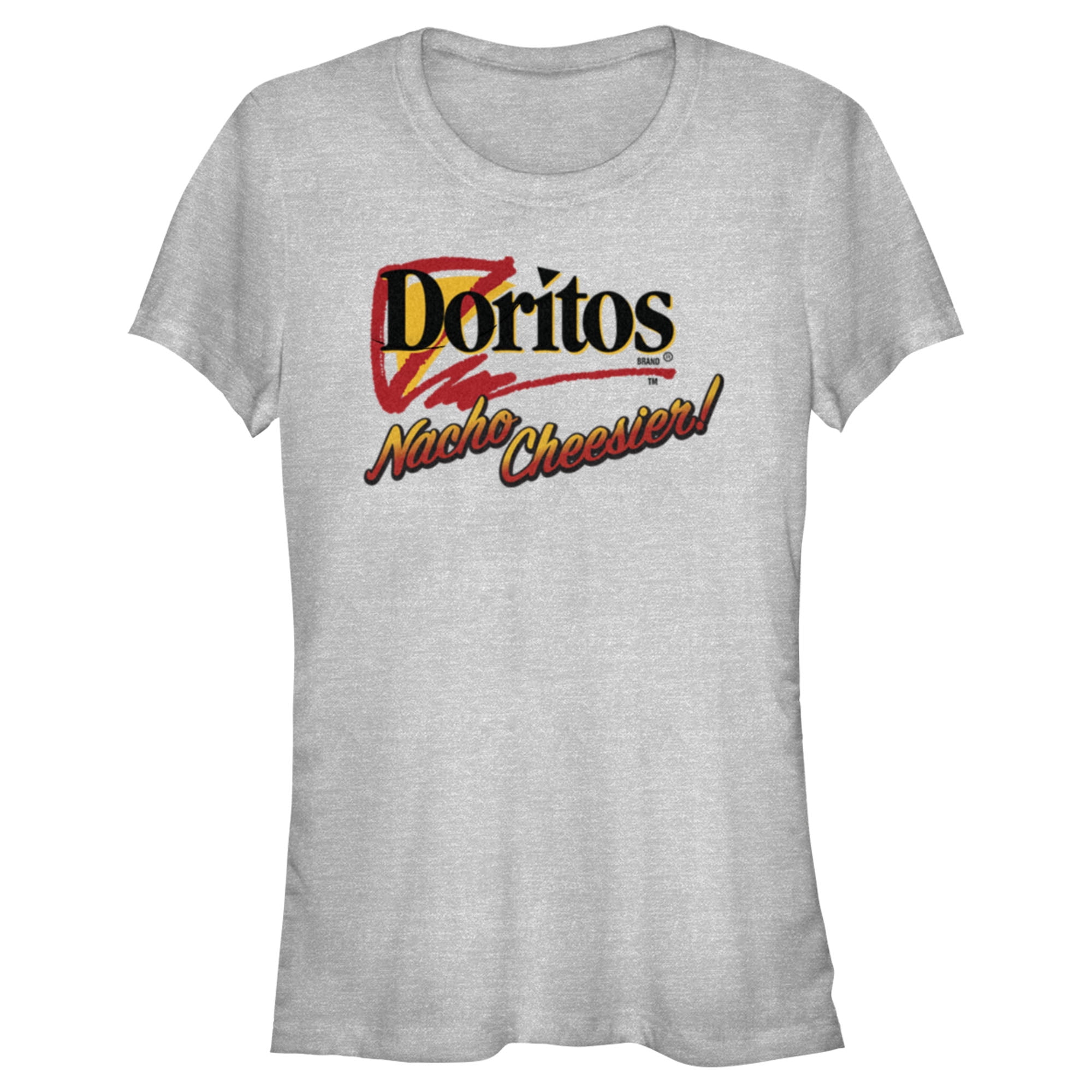 Junior's Doritos Nacho Cheesier Retro Logo Graphic Tee Athletic Heather ...
