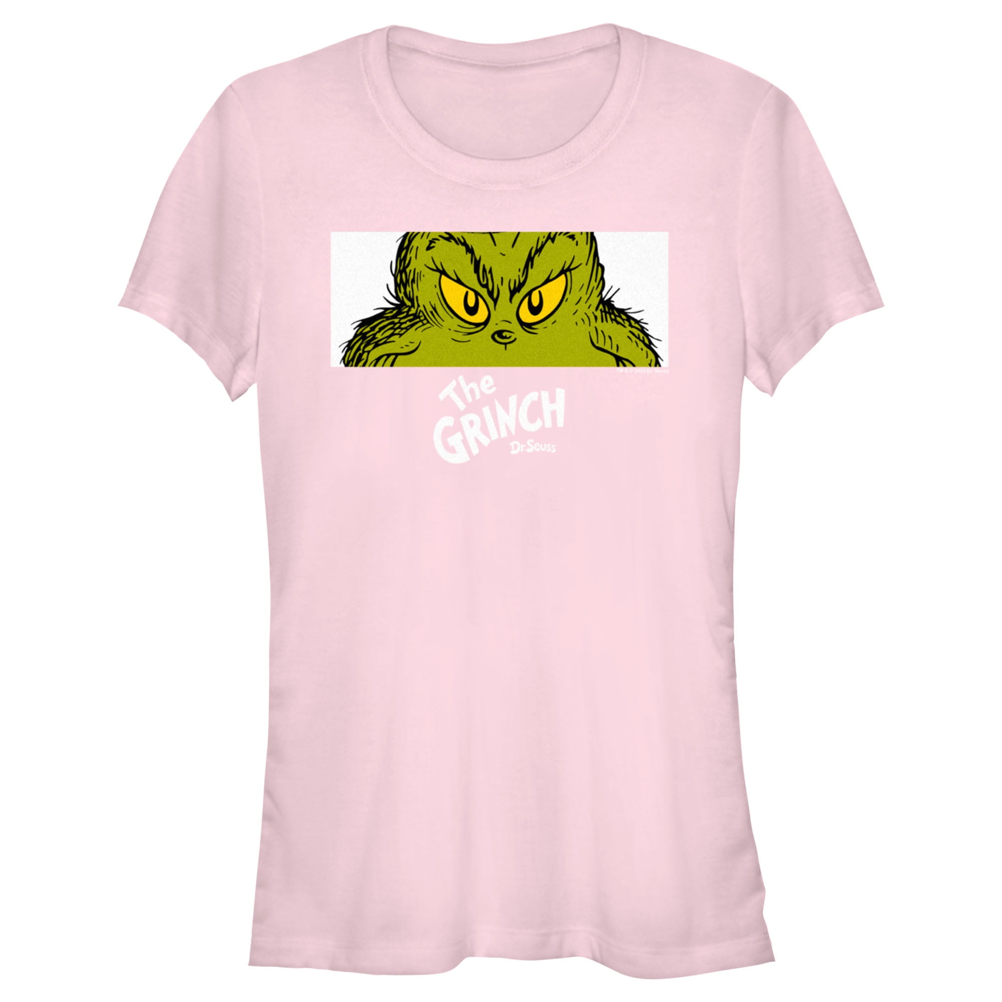 Junior's Dr. Seuss Grinch Eyes Graphic Crop T-Shirt - Walmart.com