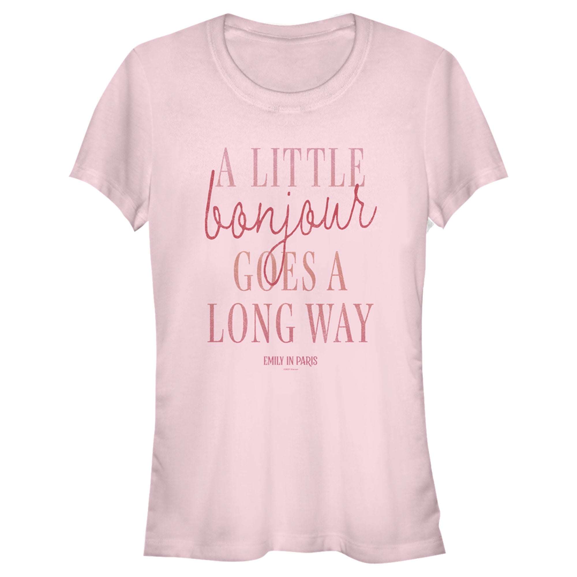 Junior's Emily in Paris A Little Bonjour Goes a Long Way Graphic Tee ...