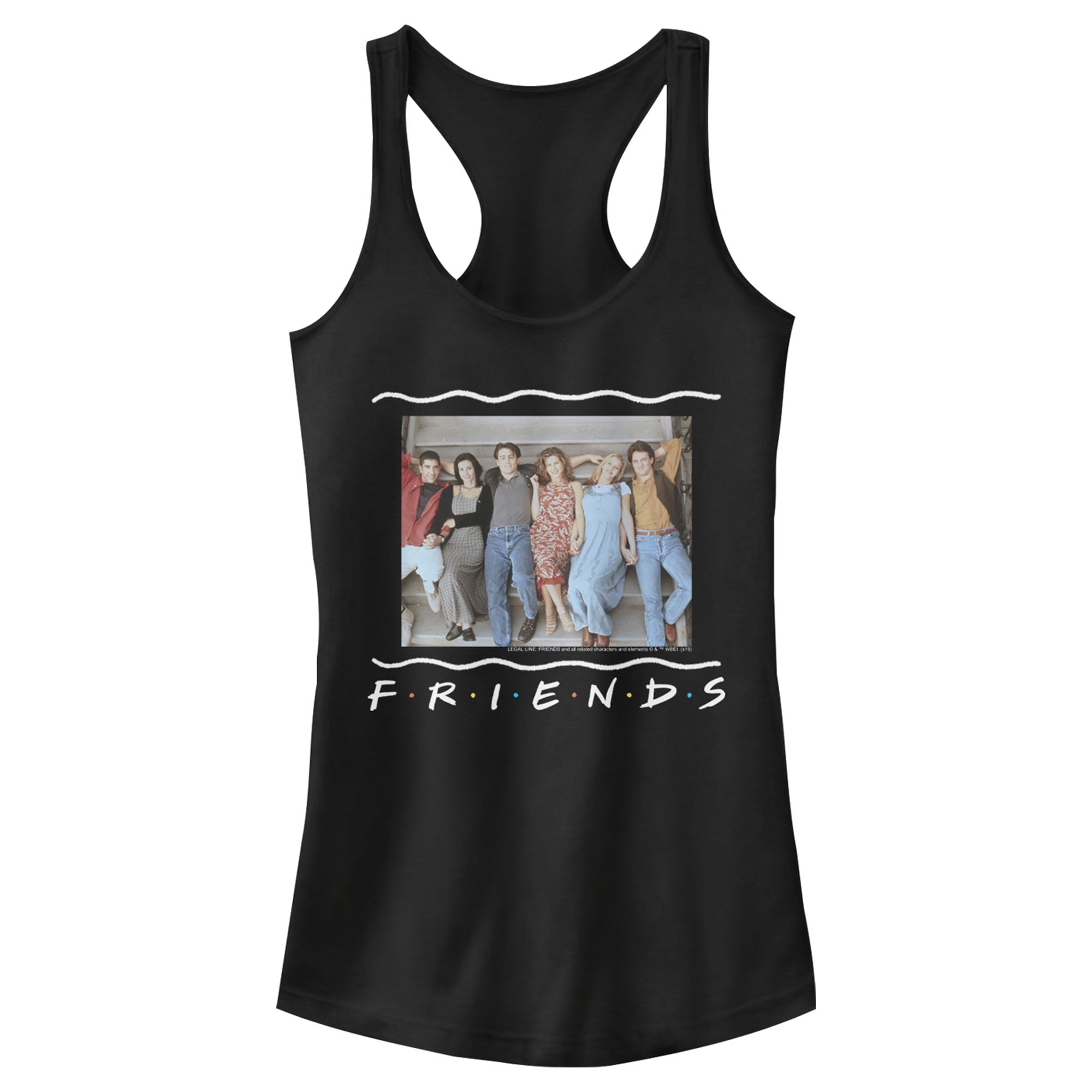 Junior's Friends Stair Group Pose Racerback Tank Top - Walmart.com