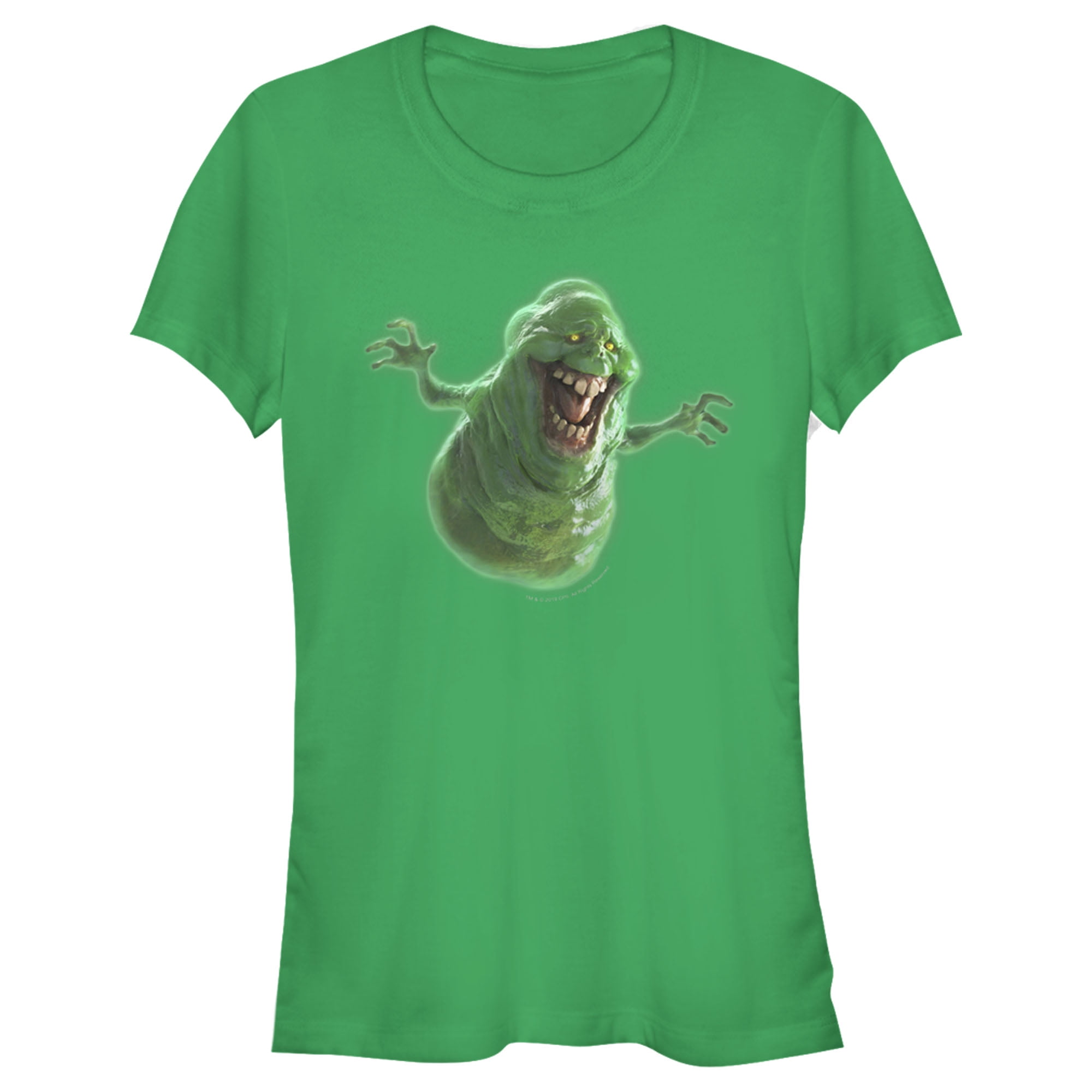 Junior's Ghostbusters Realistic Slimer Graphic Tee Kelly Green Medium ...