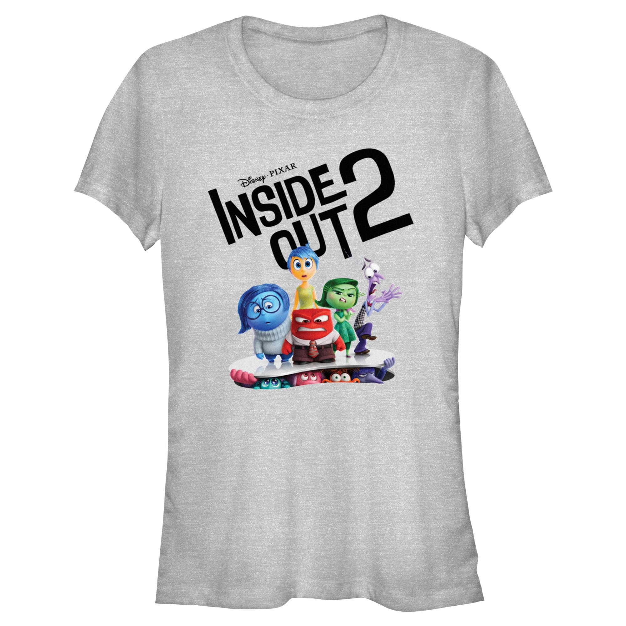 Junior's Inside Out 2 Logo New Emotions Graphic T-Shirt - Walmart.com