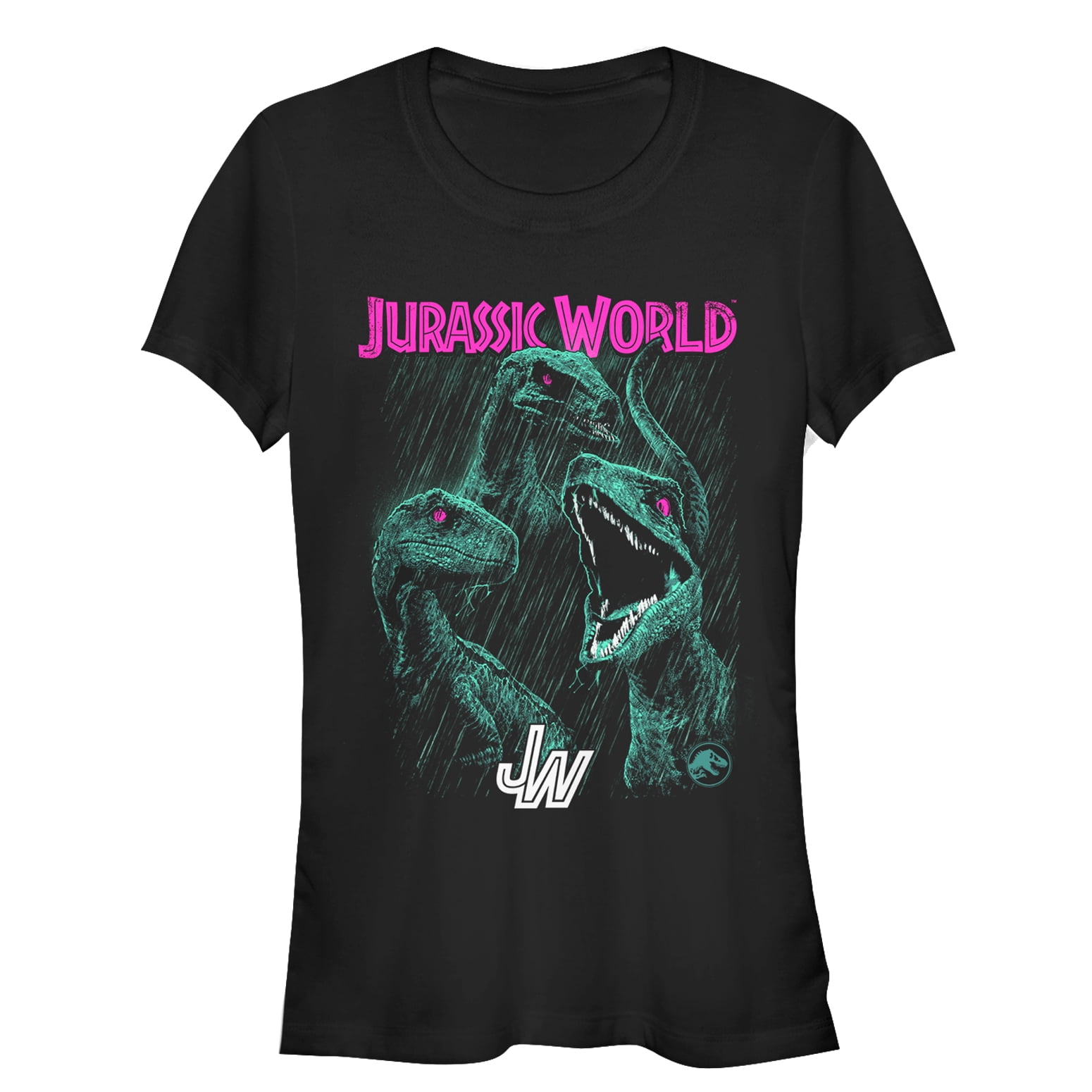 Junior's Jurassic World: Fallen Kingdom Raptor Eyes Graphic Tee Black ...