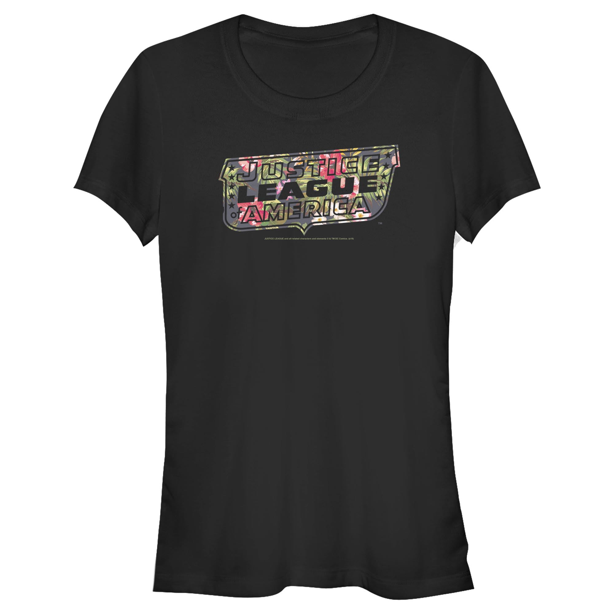 Junior's Justice League Tropical Squad Logo Graphic T-Shirt - Walmart.com