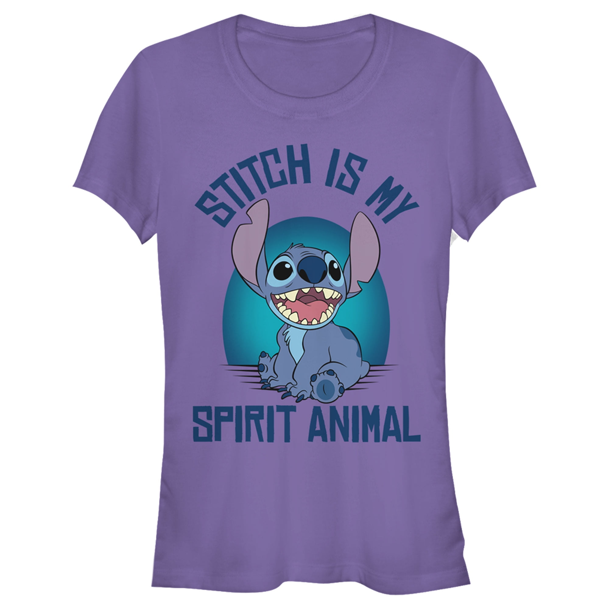 Junior's Lilo & Stitch My Spirit Animal Graphic Tee Purple Large ...