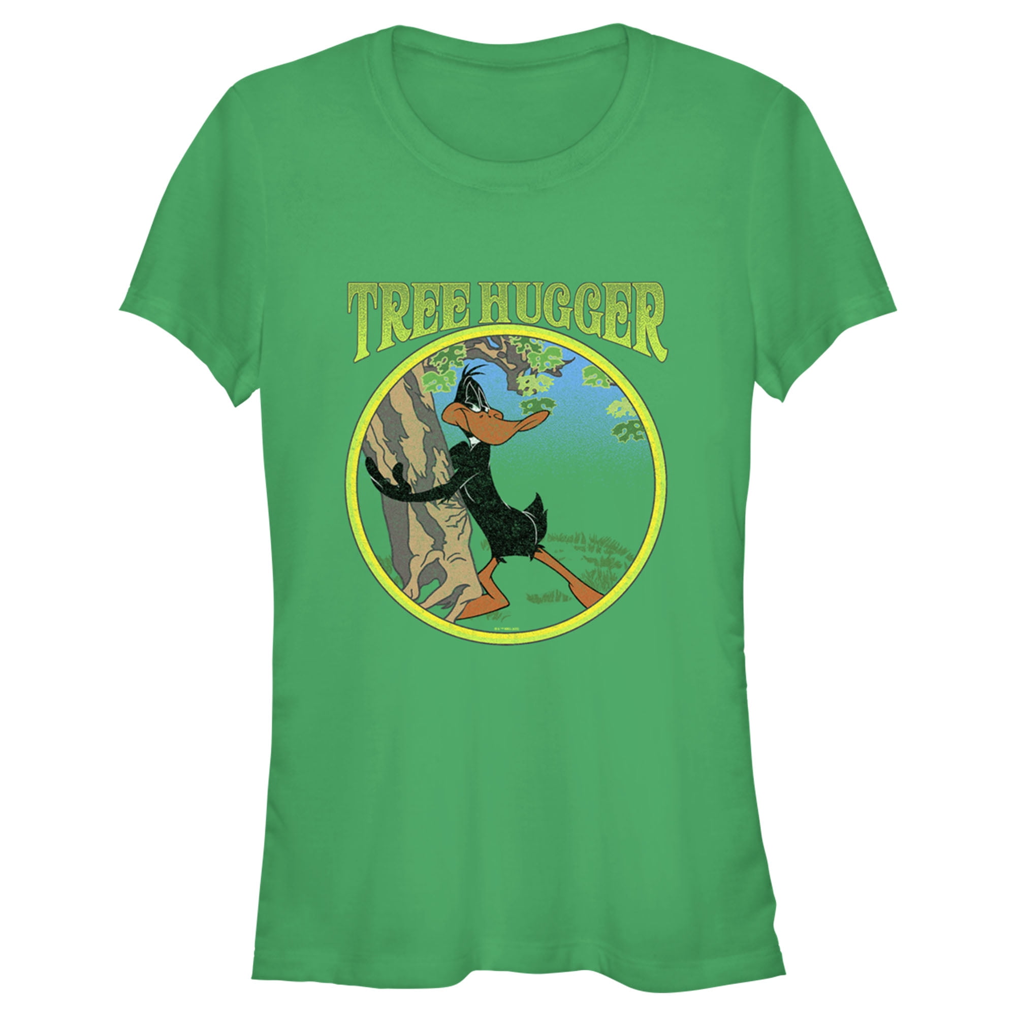 Junior's Looney Tunes Tree Hugger Graphic Tee Kelly Green Small ...