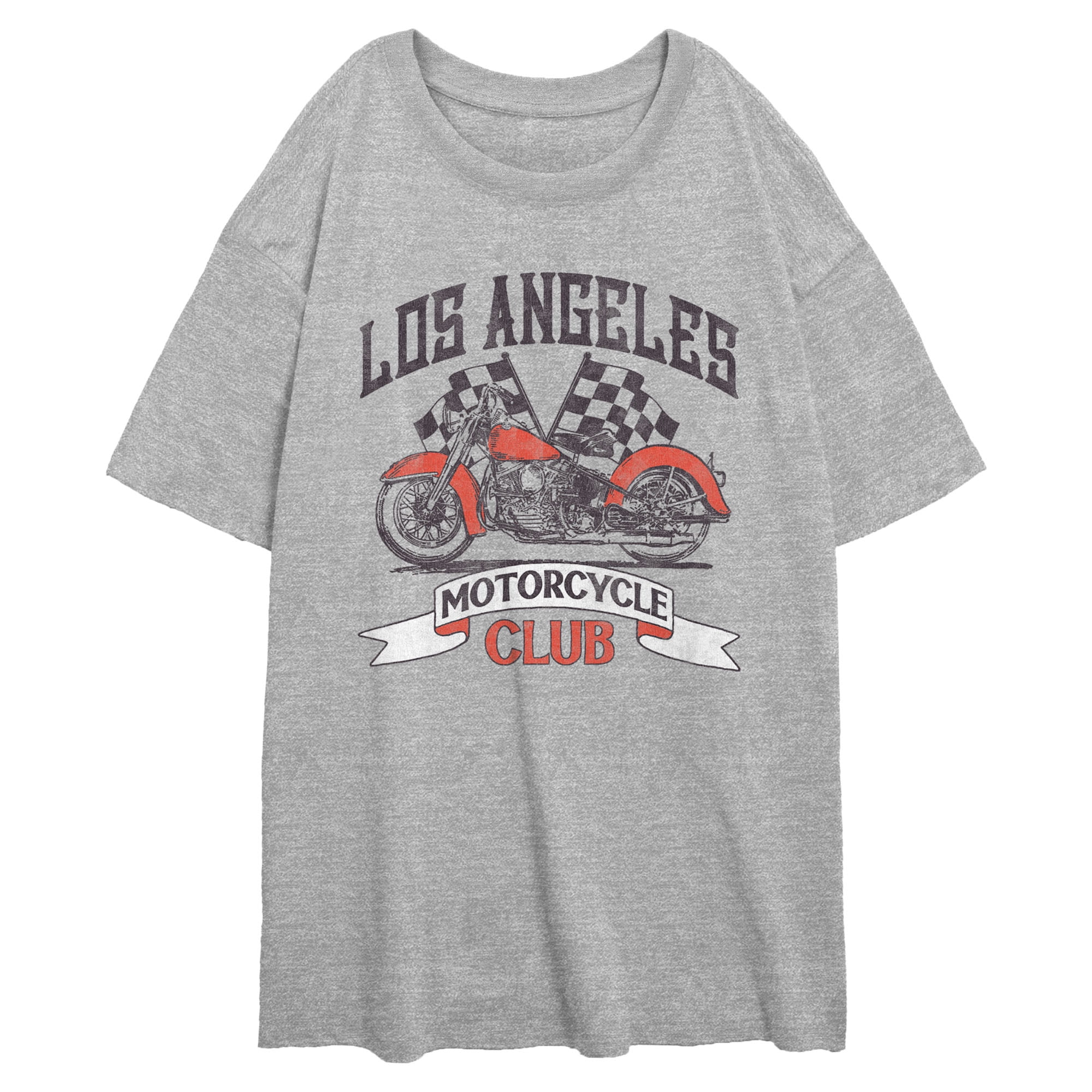 Junior's Lost Gods Los Angeles Motorcycle Club Fade Graphic Oversized T ...
