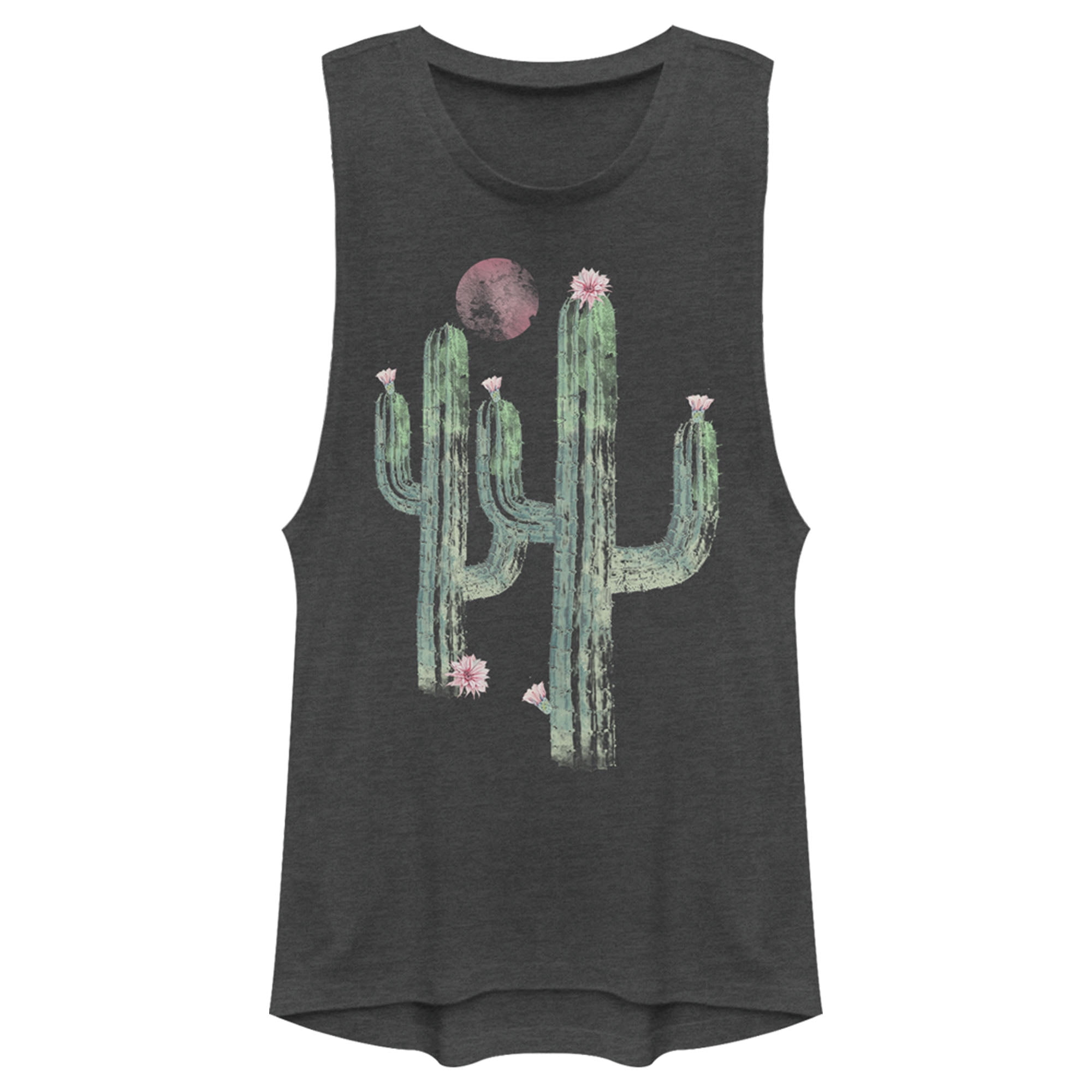 Junior's Lost Gods Watercolor Cactus Festival Muscle Graphic Tee ...